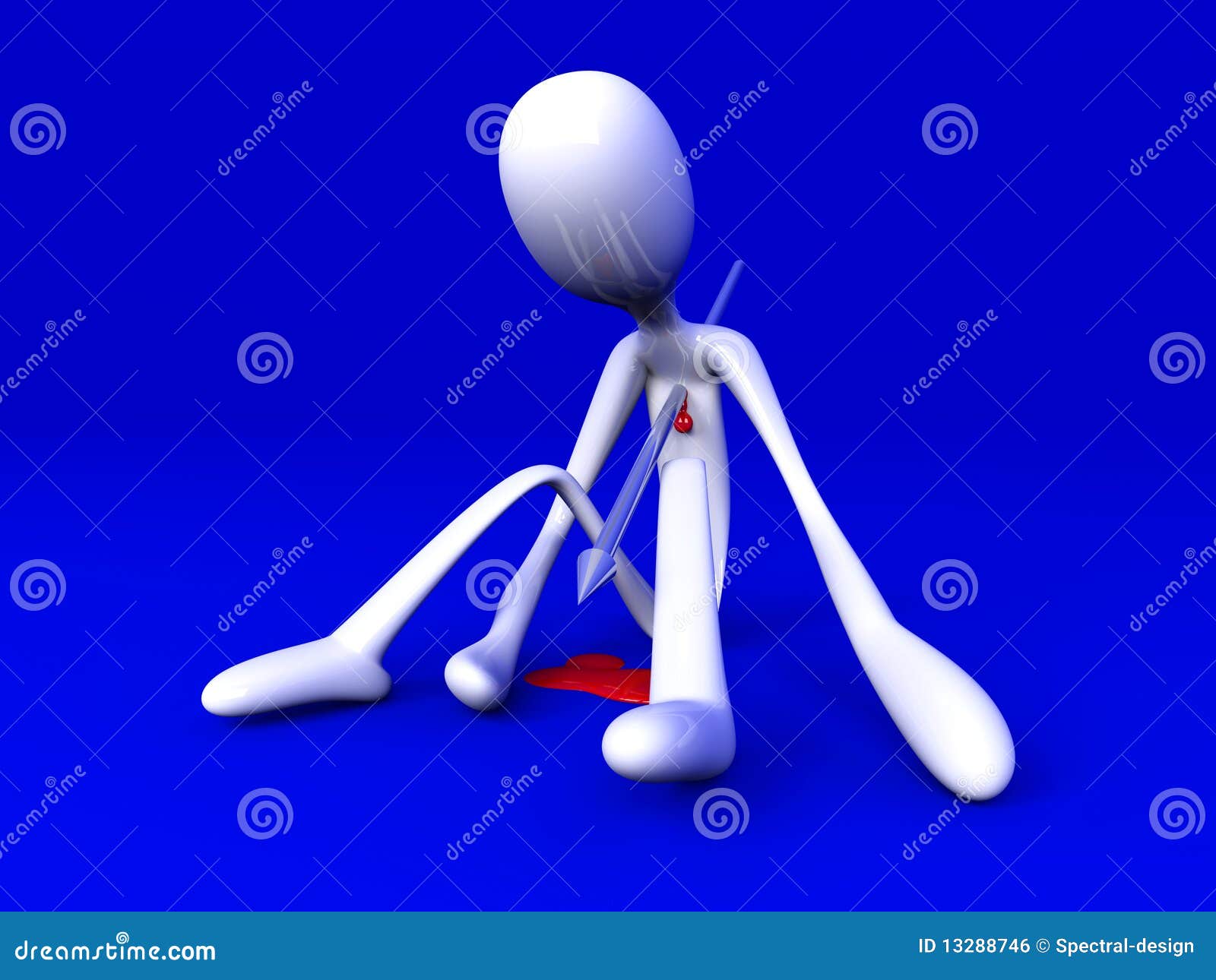 Killed stock illustration. Illustration of sadness, blood - 13288746