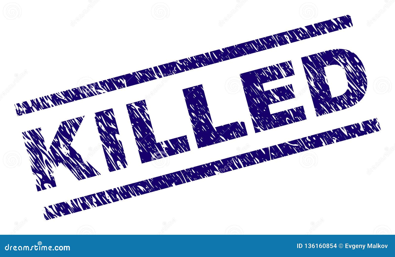 Scratched Textured KILLED Stamp Seal Stock Vector - Illustration of ...