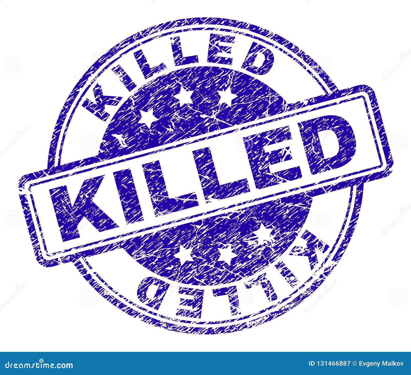 Grunge Textured KILLED Stamp Seal Stock Vector - Illustration of print ...
