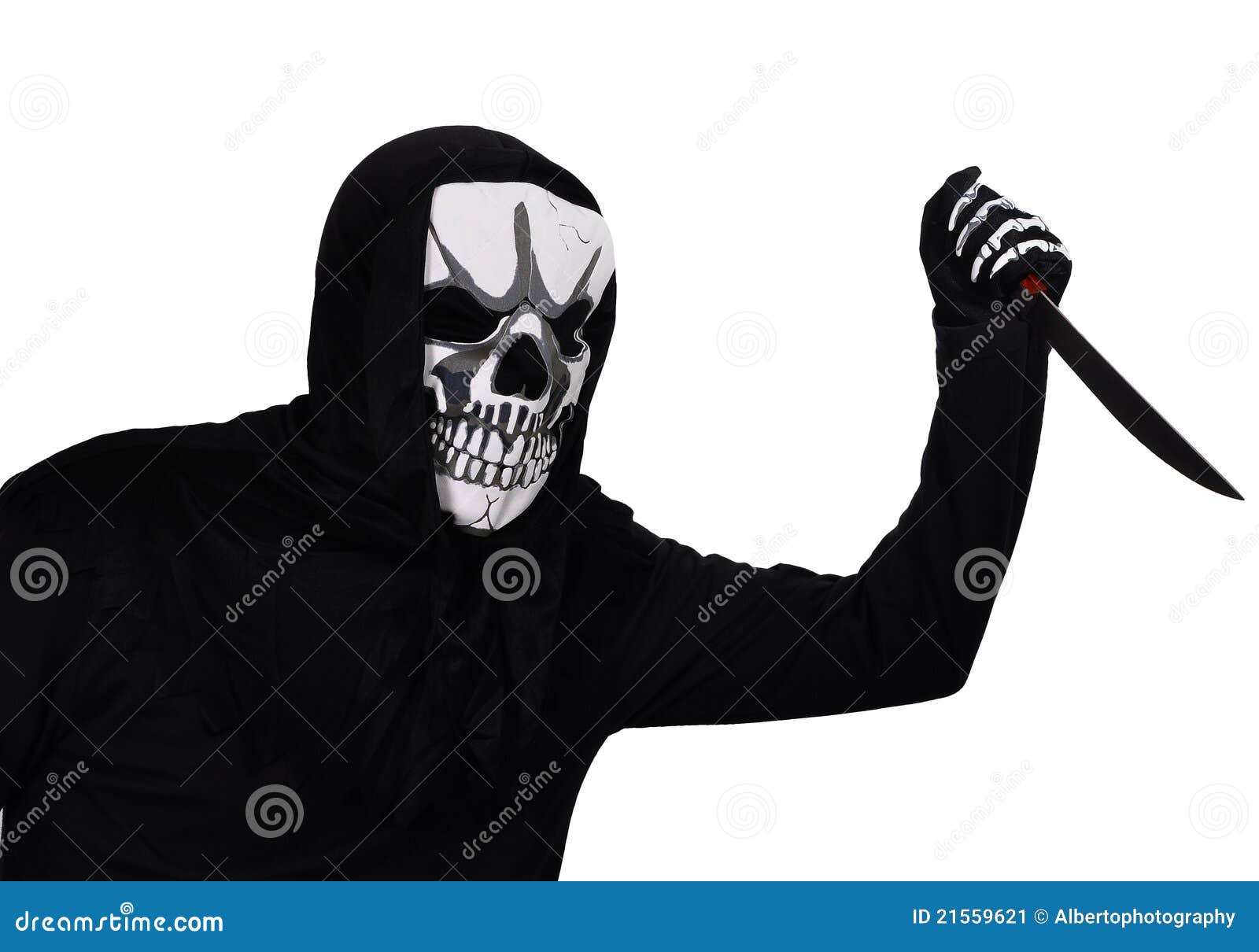 Killer with a mask stock image. Image of photograph, dress - 21559621