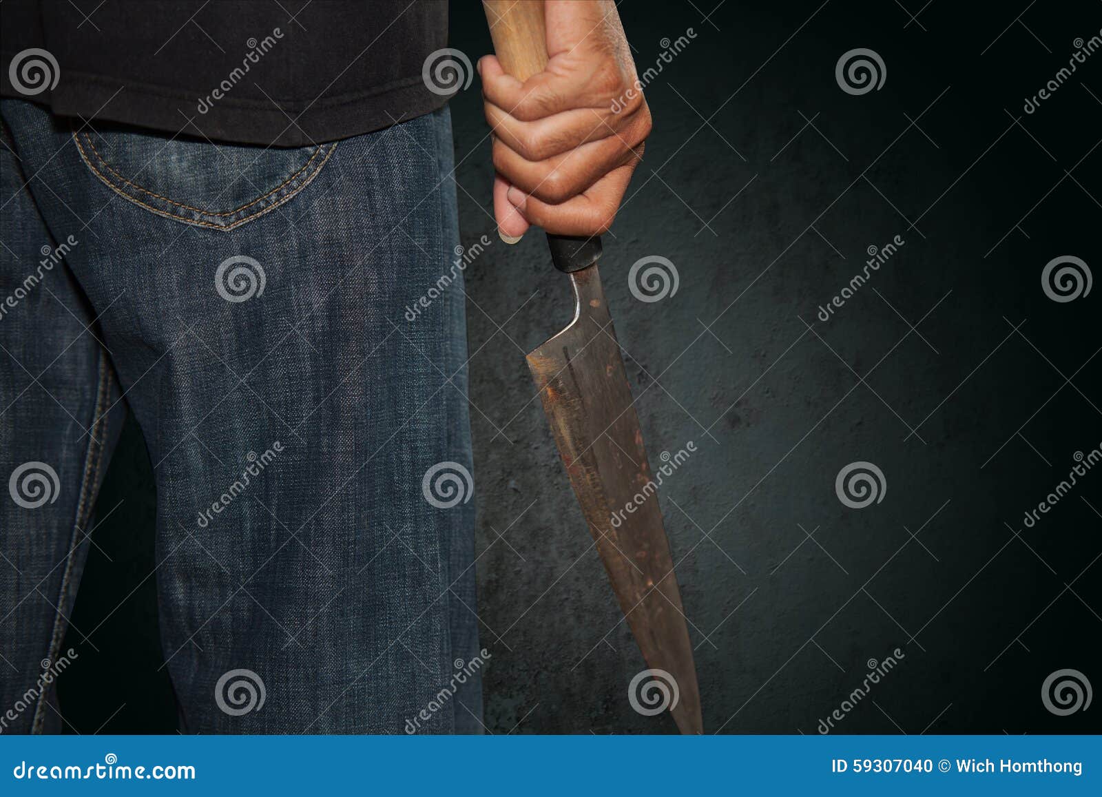 A killer person with sharp stock photo. Image of hand - 59307040