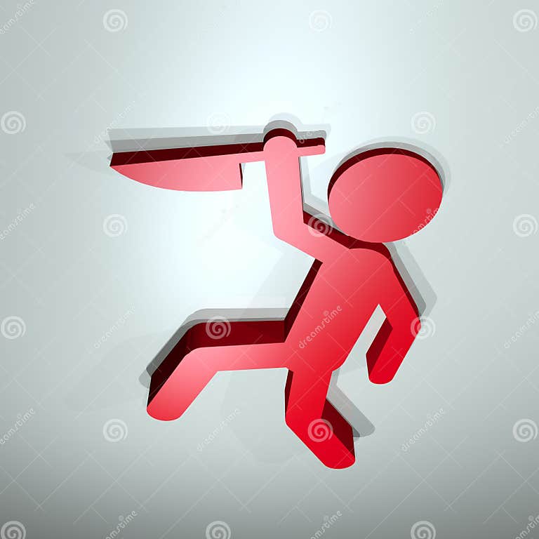 Killer symbol stock illustration. Illustration of terrorist - 68812671