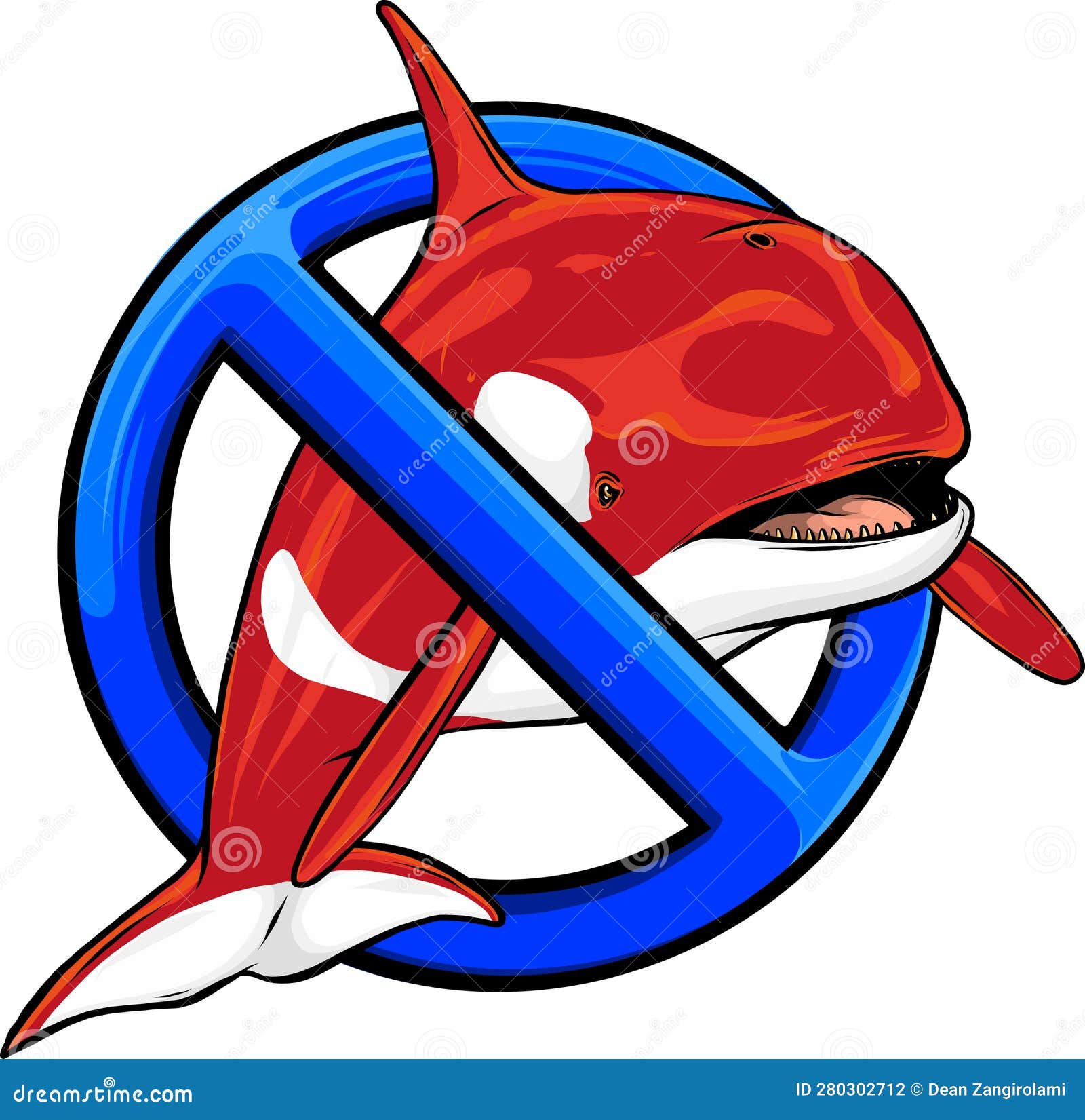 Killer Whale or Orca Vector Illustration Design Stock Vector ...