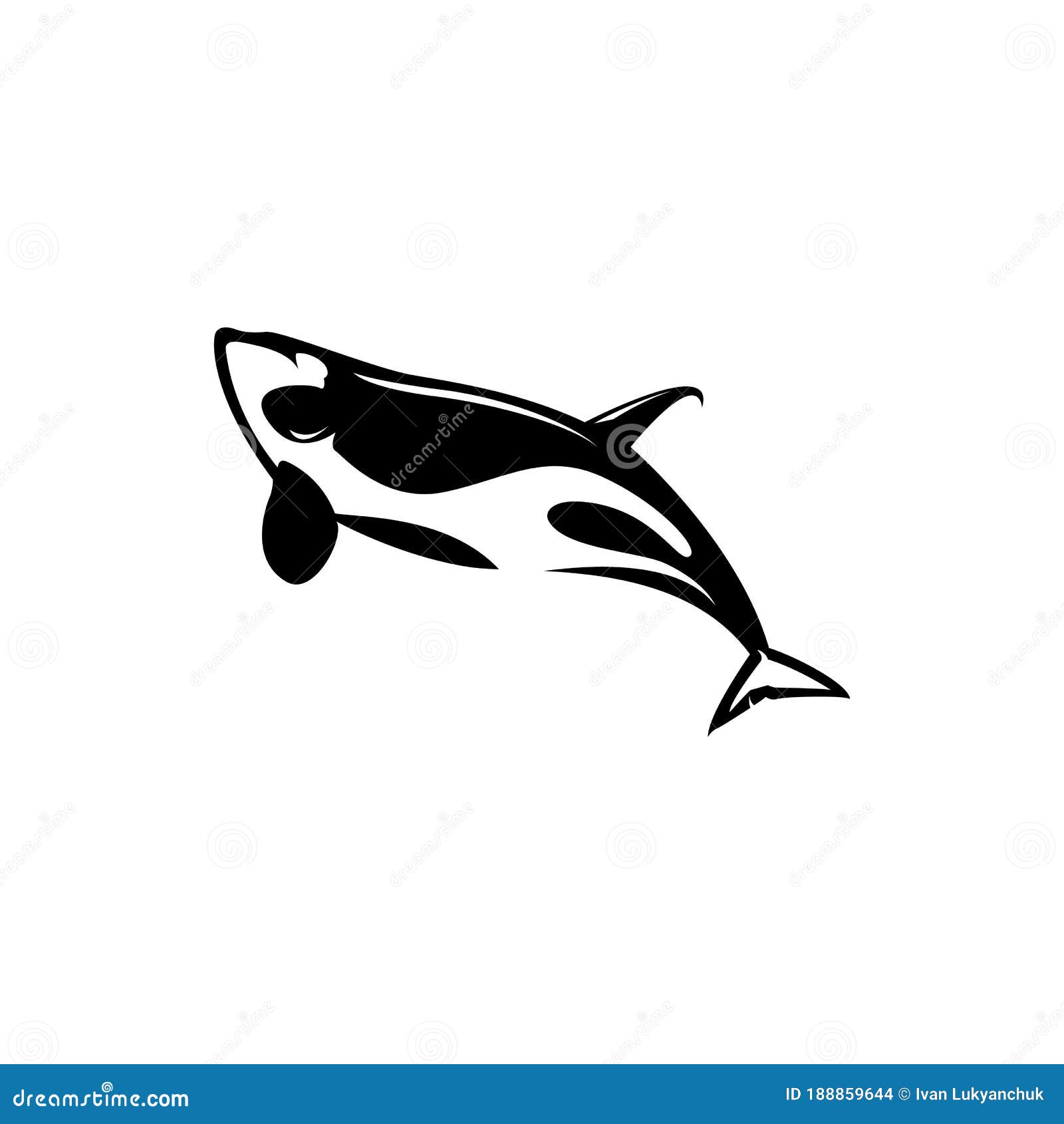 Killer Whale Ocean Logo Template Stock Vector - Illustration of orca ...