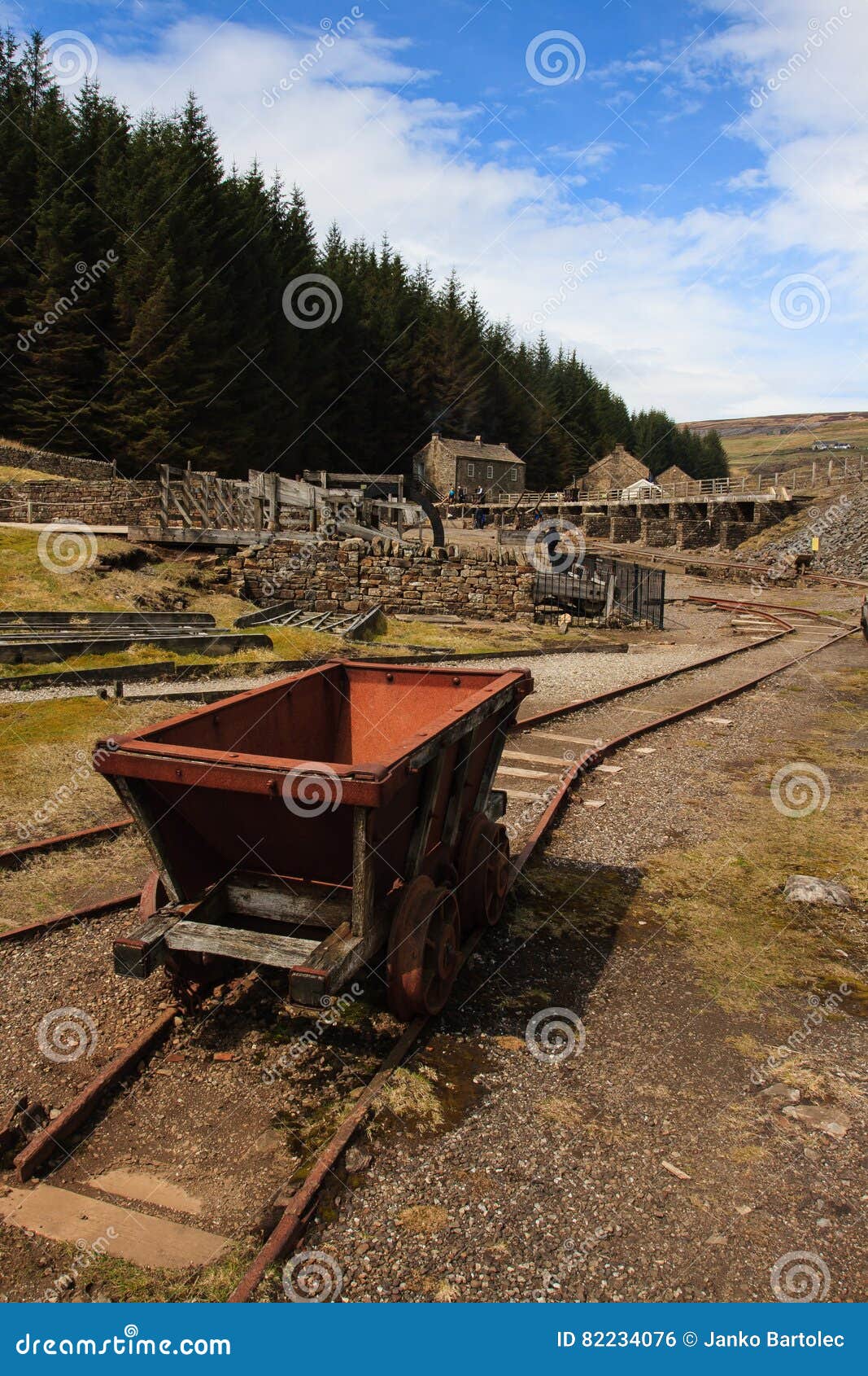Killhope lead mine museum stock photo. Image of building - 82234076