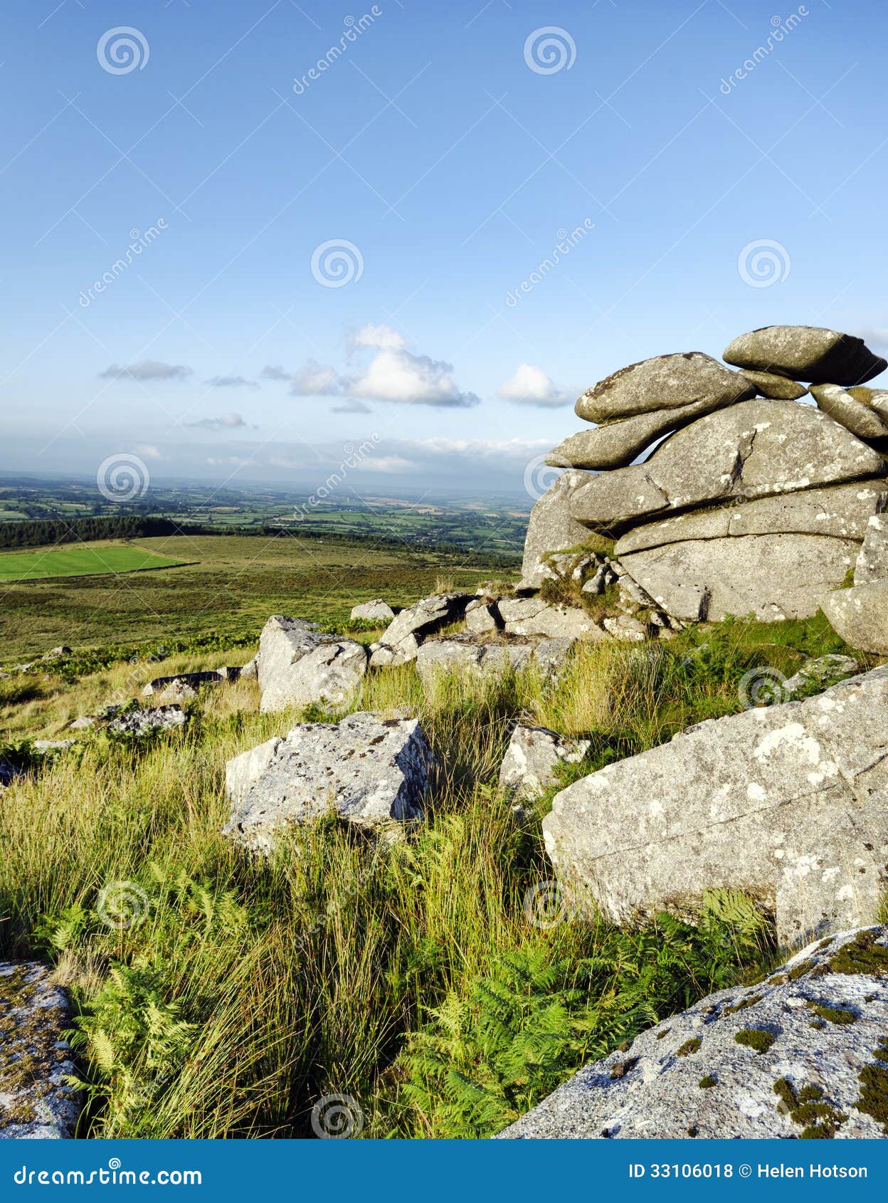 Kilmar Tor in Cornwall stock photo. Image of summer, granite - 33106018