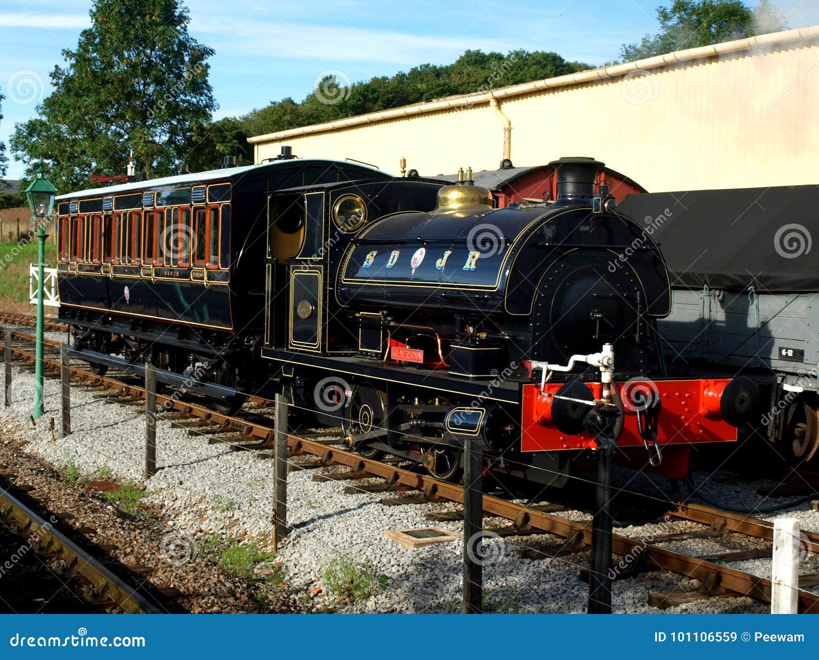 Kilmersdon Saddle Tank Engine in Washford Station Editorial Stock Image ...