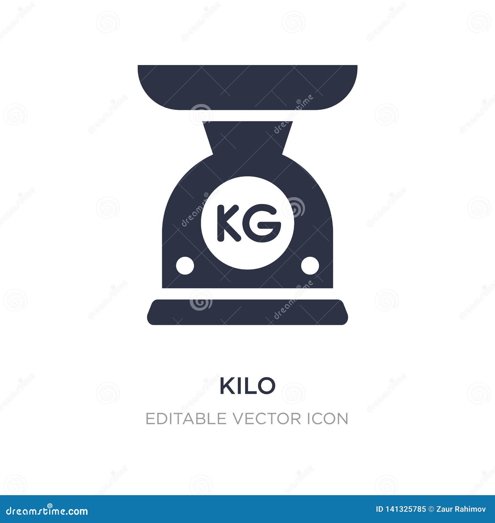 Kilo Icon On White Background. Simple Element Illustration From General ...