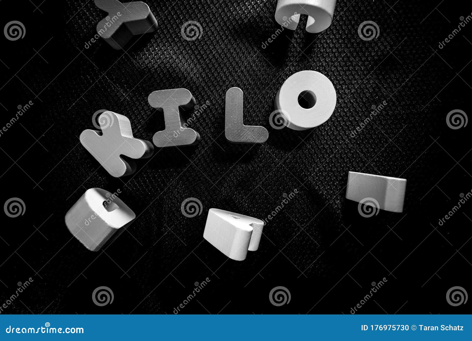 Kilo Metric Names Made with Colorful Letters Stock Photo - Image of ...