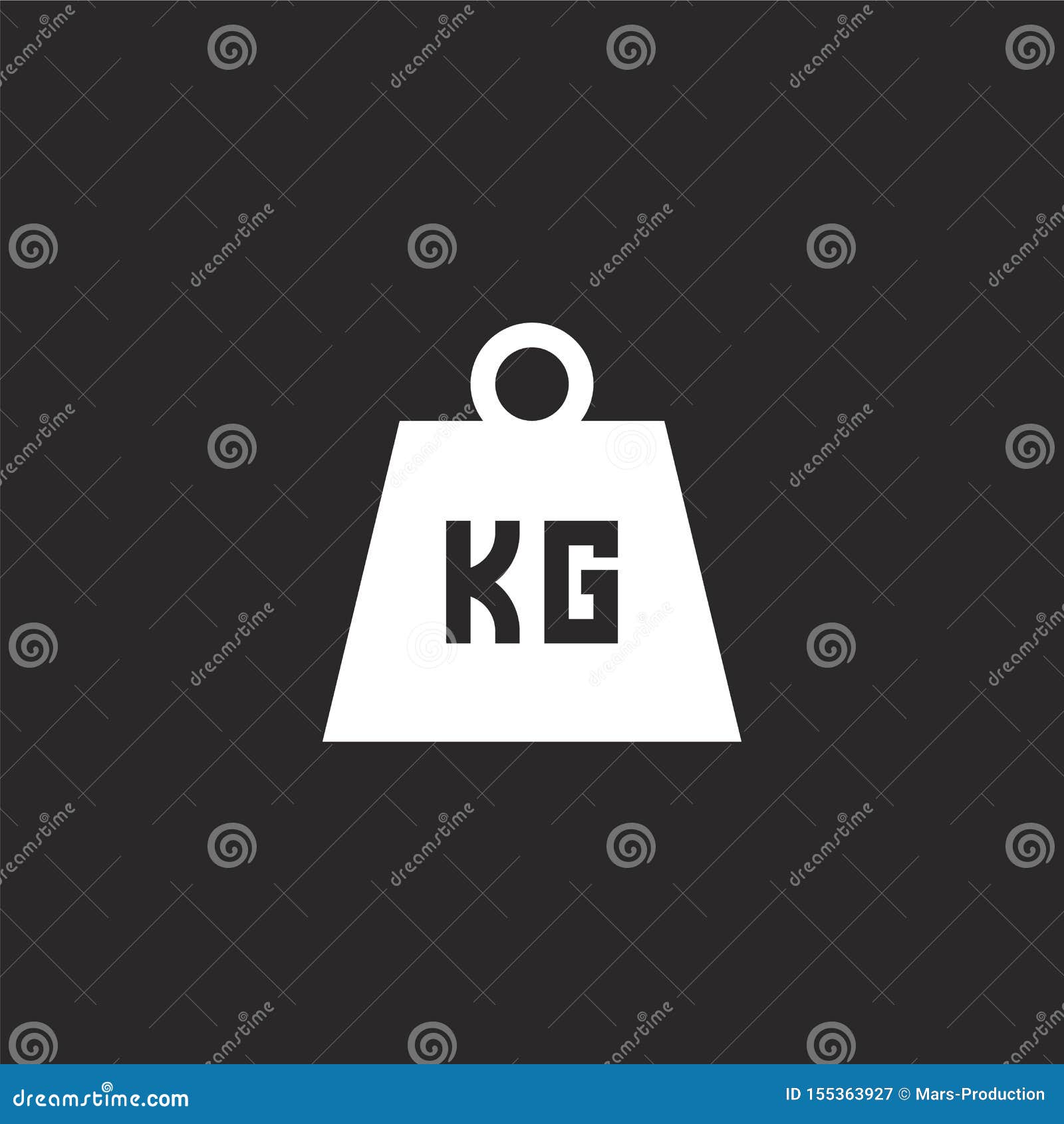 Kilogram Icon. Filled Kilogram Icon for Website Design and Mobile, App ...