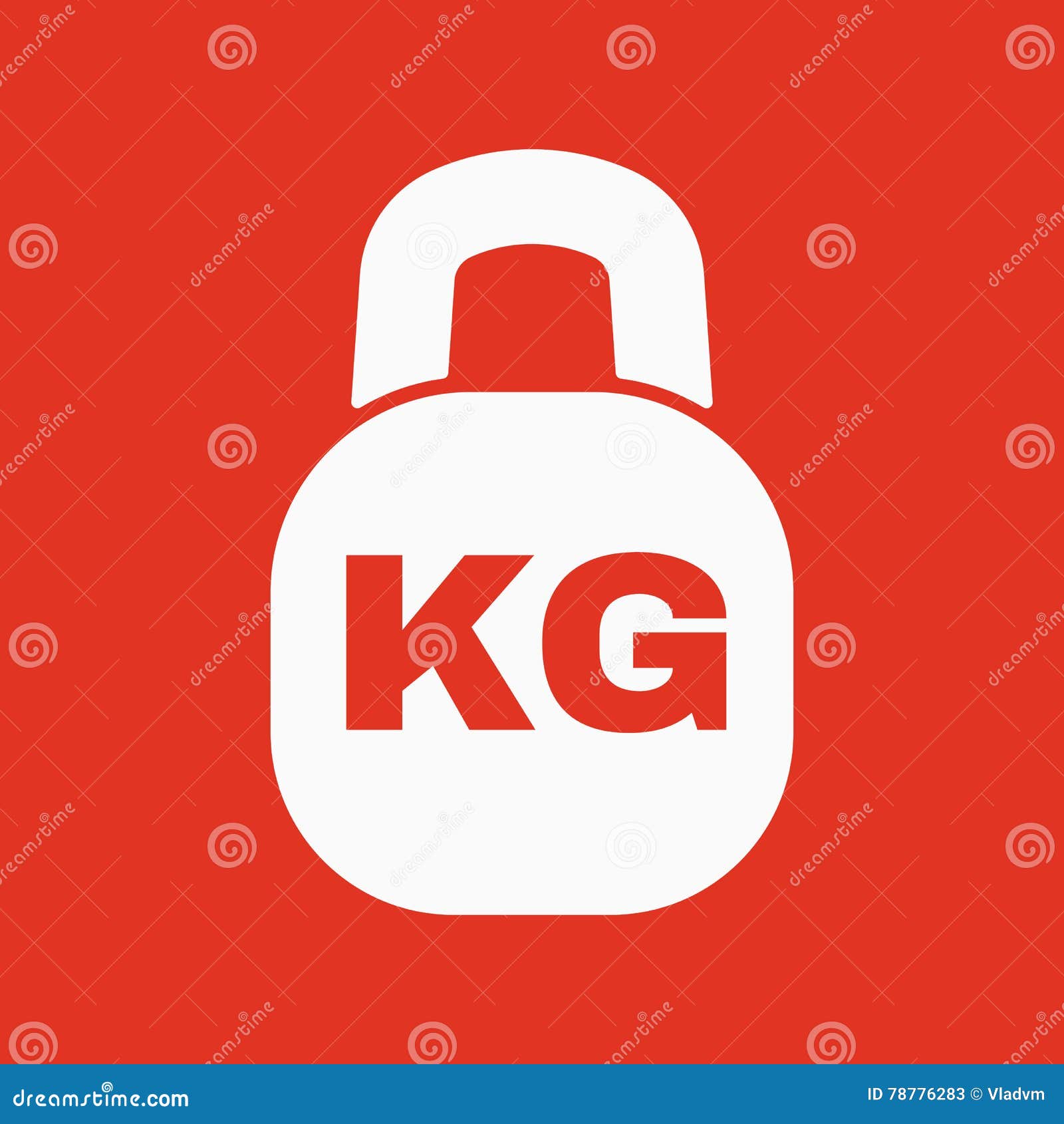 The Kilogram Icon. Kg and Weight Symbol Stock Vector - Illustration of ...