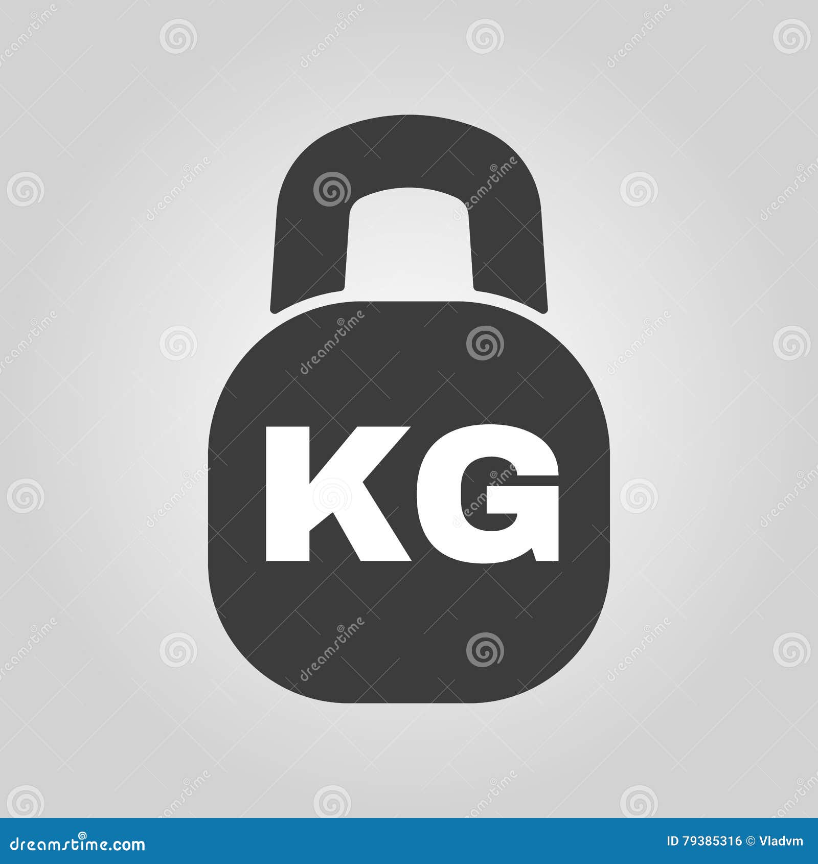 The Kilogram Icon. Kg and Weight Symbol Stock Vector - Illustration of ...