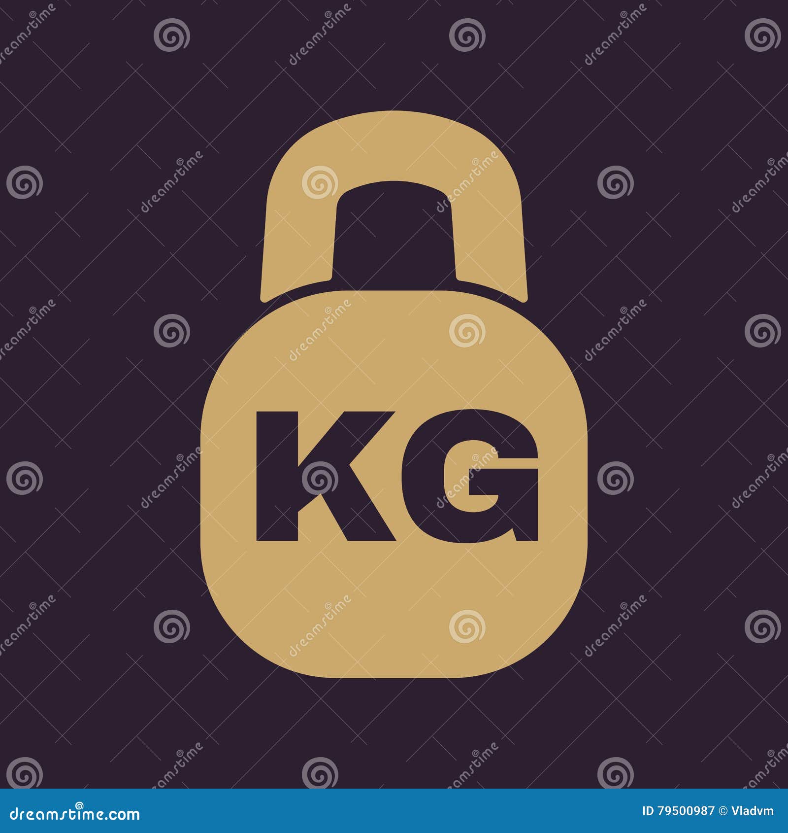 The Kilogram Icon. Kg and Weight Symbol Stock Vector - Illustration of ...