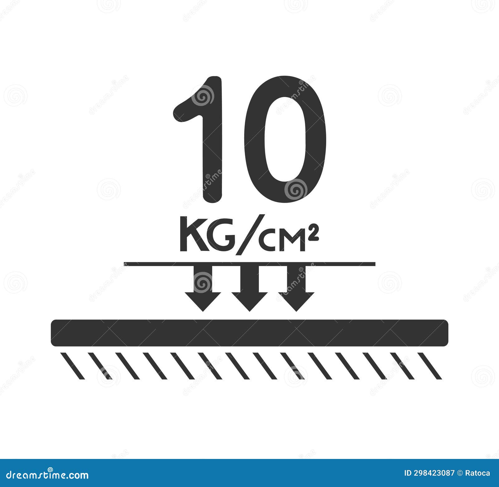 10 kilogram stand symbol stock vector. Illustration of security - 298423087
