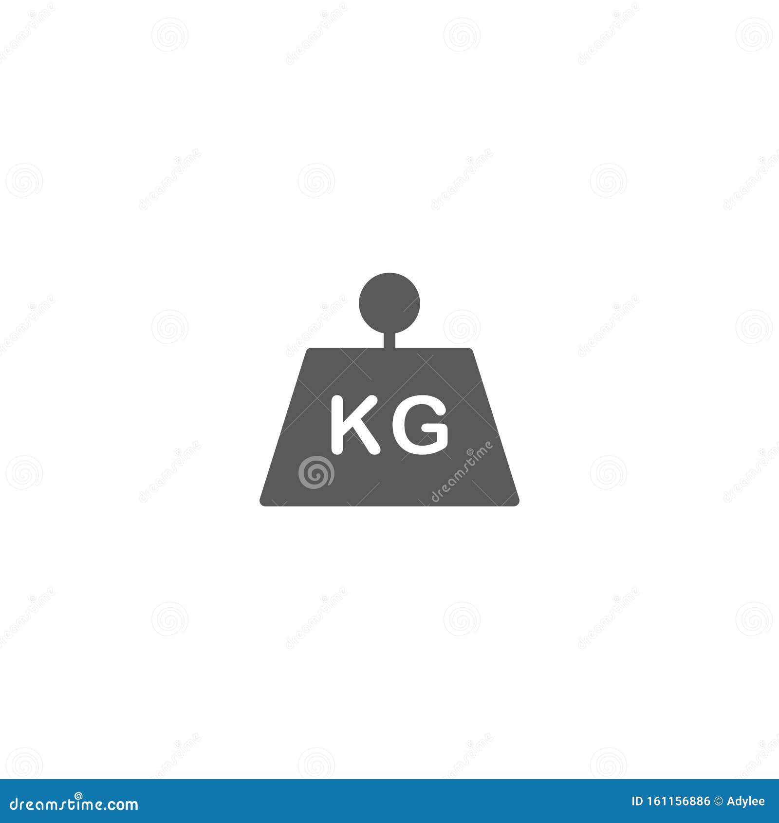 Kilogram Vector Icon Symbol Isolated On White Background ...