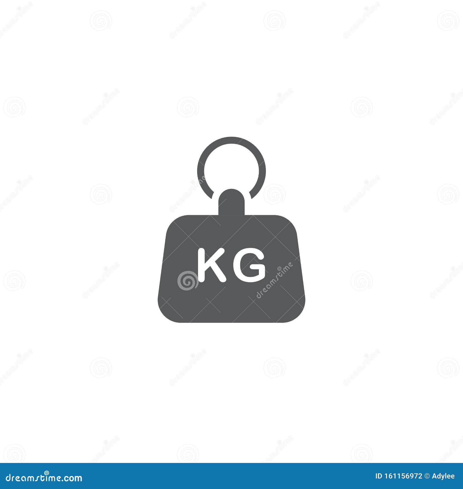 Kilogram Vector Icon Symbol Isolated on White Background Stock Vector ...