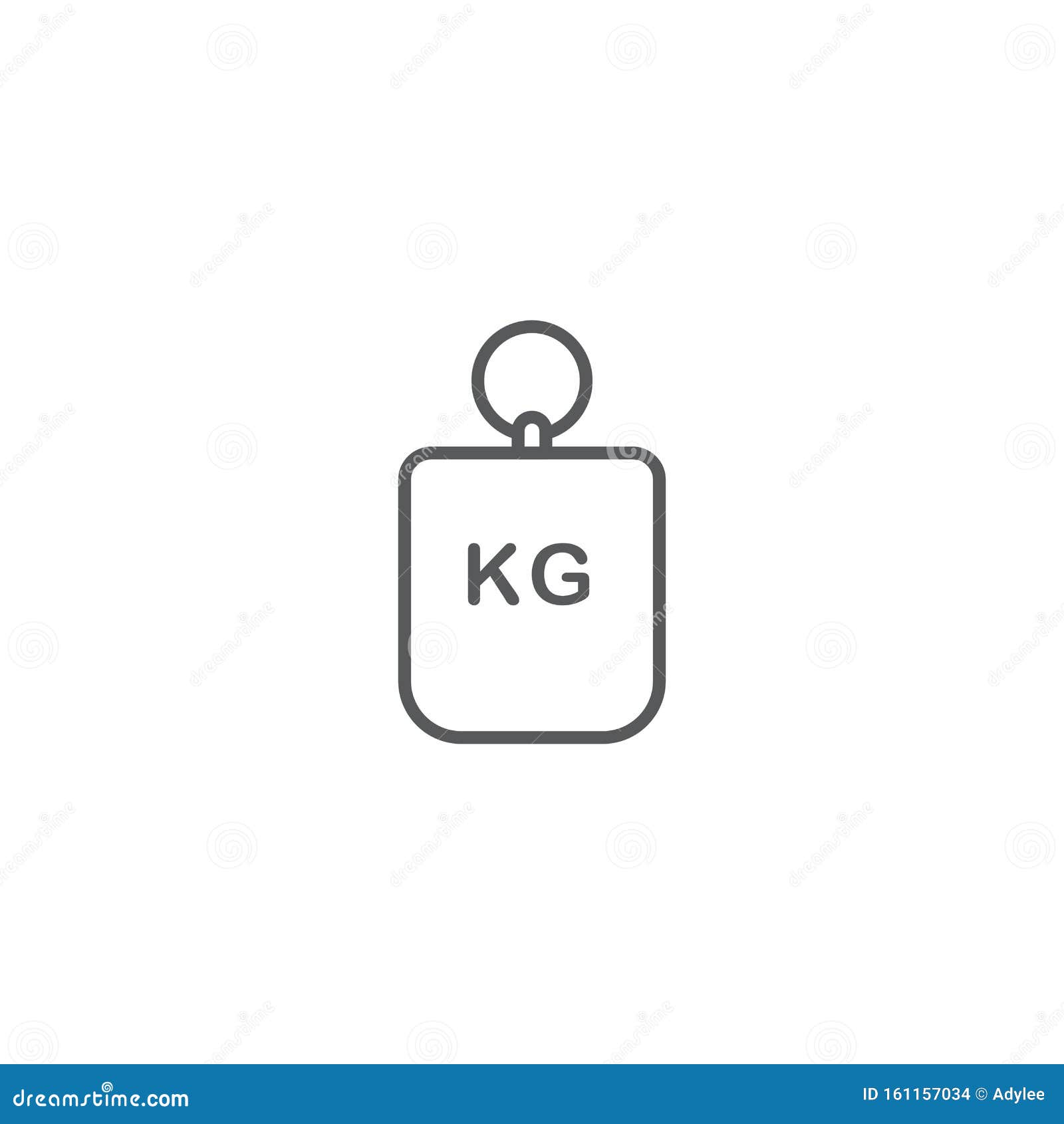 Kilogram Vector Icon Symbol Isolated On White Background ...