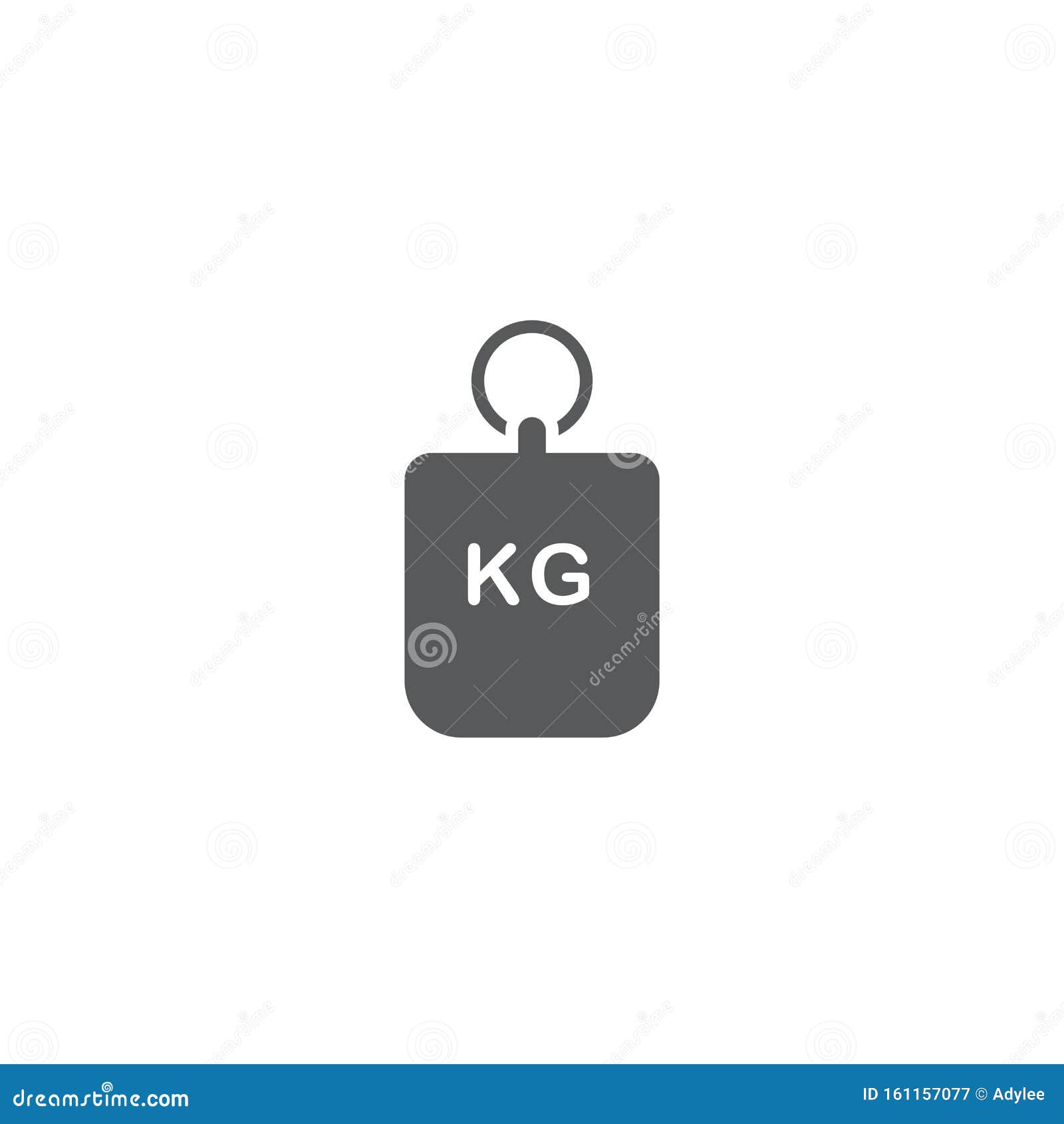 Kilogram Vector Icon Symbol Isolated on White Background Stock Vector ...