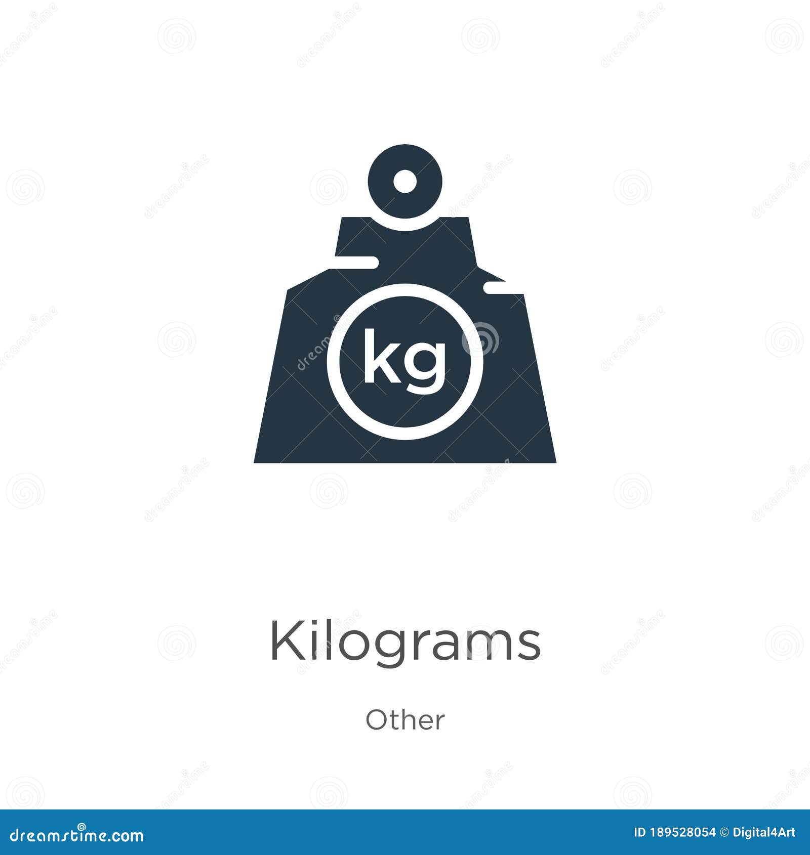 Kilograms Icon In Different Style Vector Illustration. Two Colored And ... Kilograms Icon In Different Style Vector Illustration. Two Colored And ...