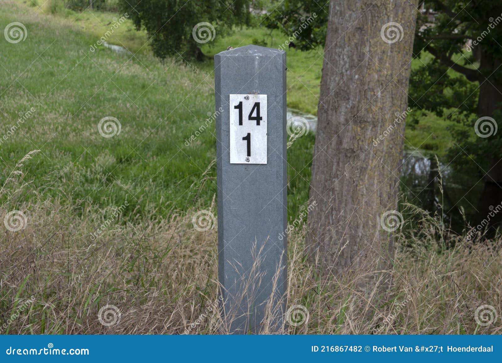 Kilometer Stone at Abcoude the Netherlands 12-6-2020 Editorial ...