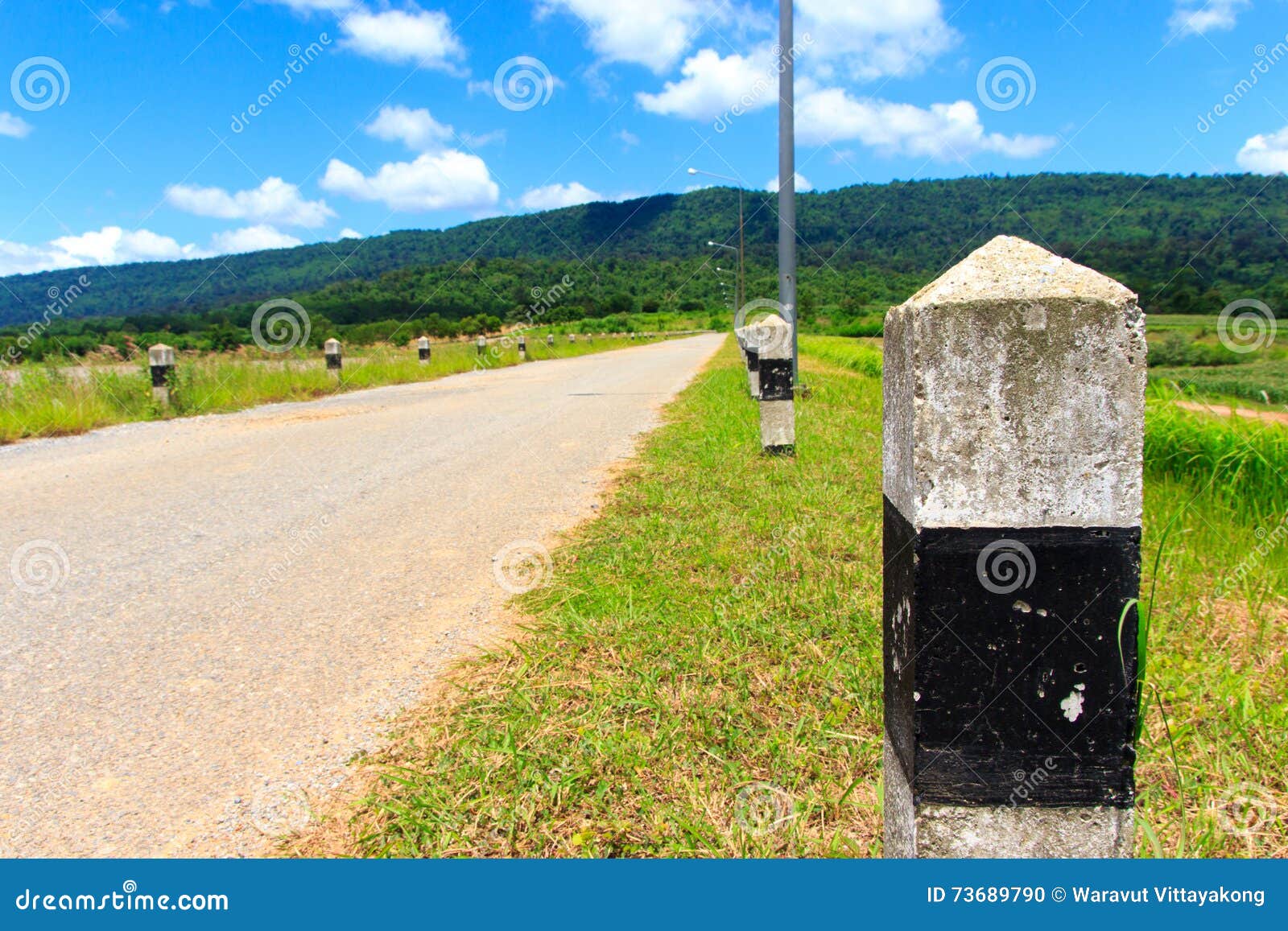 Kilometers marker stock photo. Image of object, czech - 73689790
