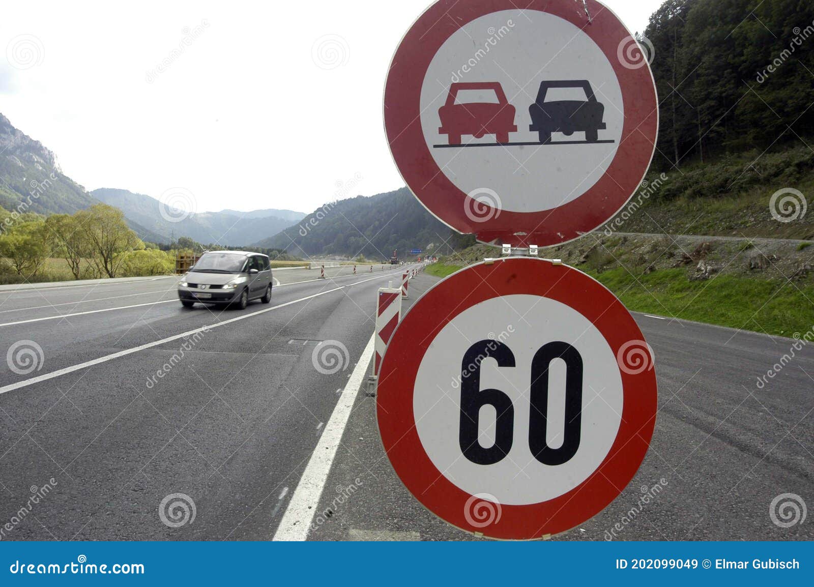 60 Kilometers Per Hour Speed Limit Sign Stock Image - Image of ...