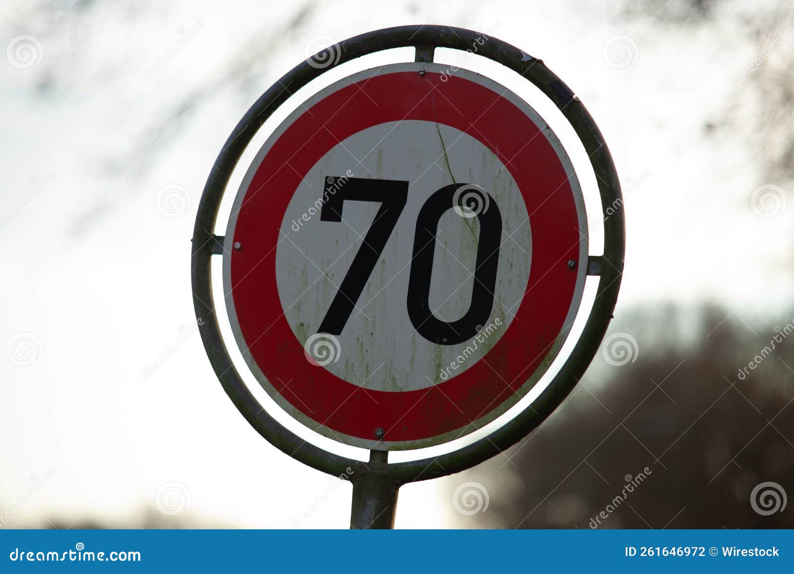 70 Kilometers Per Hour Traffic Sign Editorial Photography - Image of ...