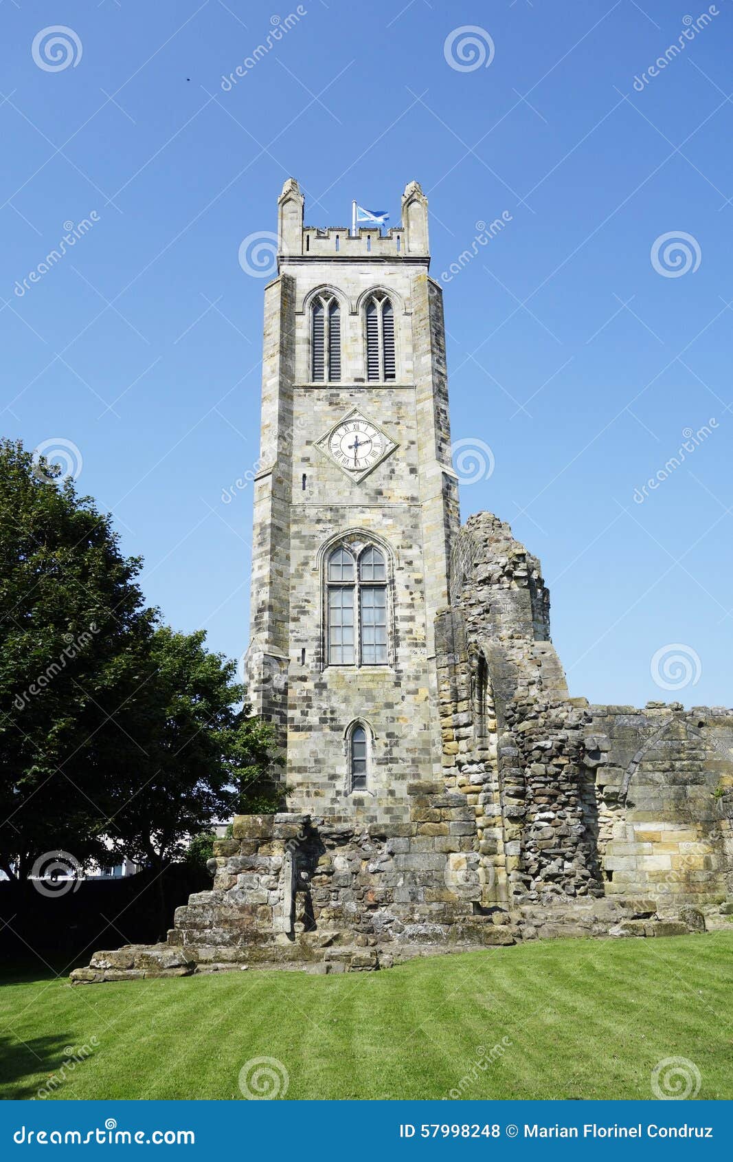 Kilwinning Abbey stock photo. Image of teau, grass, chacent - 57998248