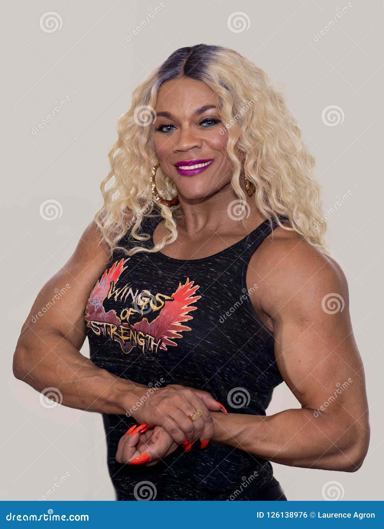 Kim Buck, Tentando, Buff Bodybuilder Foto de archivo - Imagen de ...
