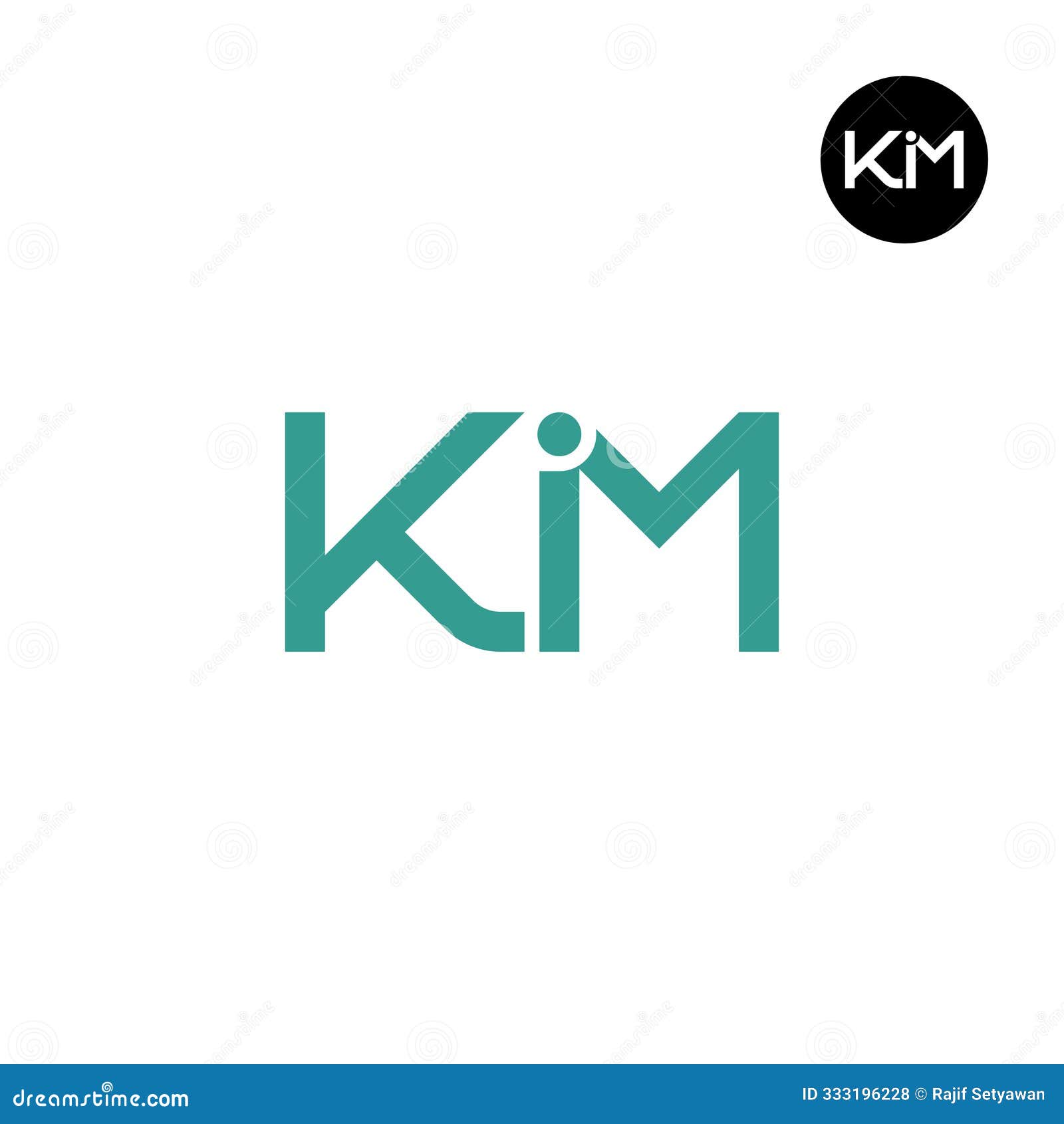 KIM Logo Letter Monogram Design Stock Vector - Illustration of ...