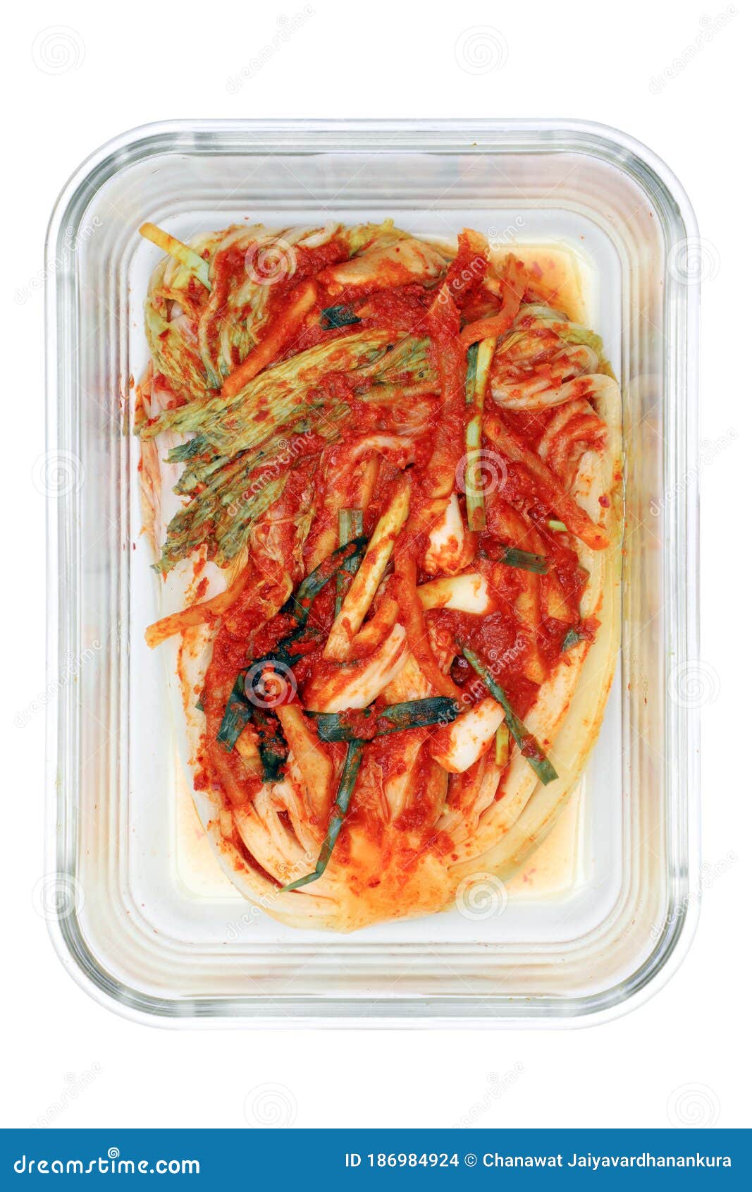 Top View Korean Woman In National Costume Showing Her Kimchi In White ...