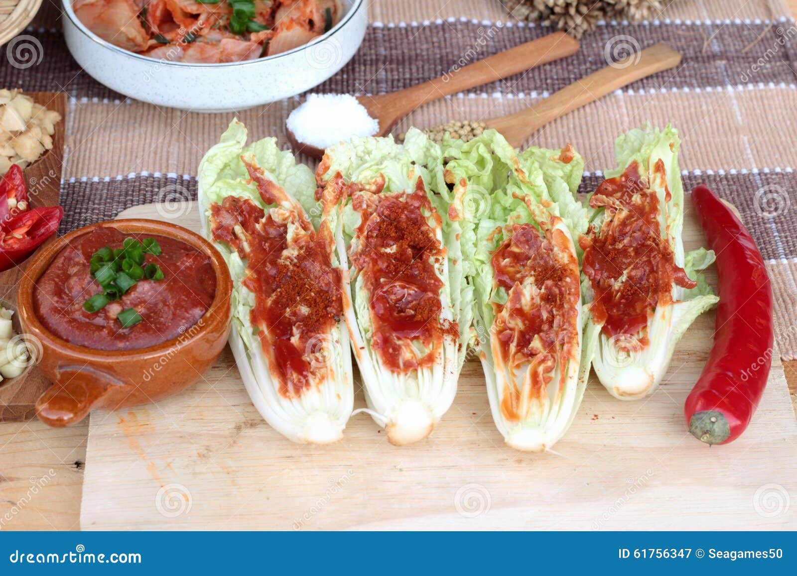 Kimchi of Korean Food Traditional. Stock Image - Image of chinese ...