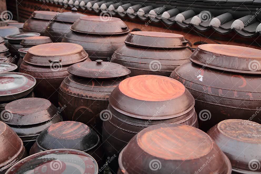 Kimchi pots stock photo. Image of spicy, traditional - 21591984