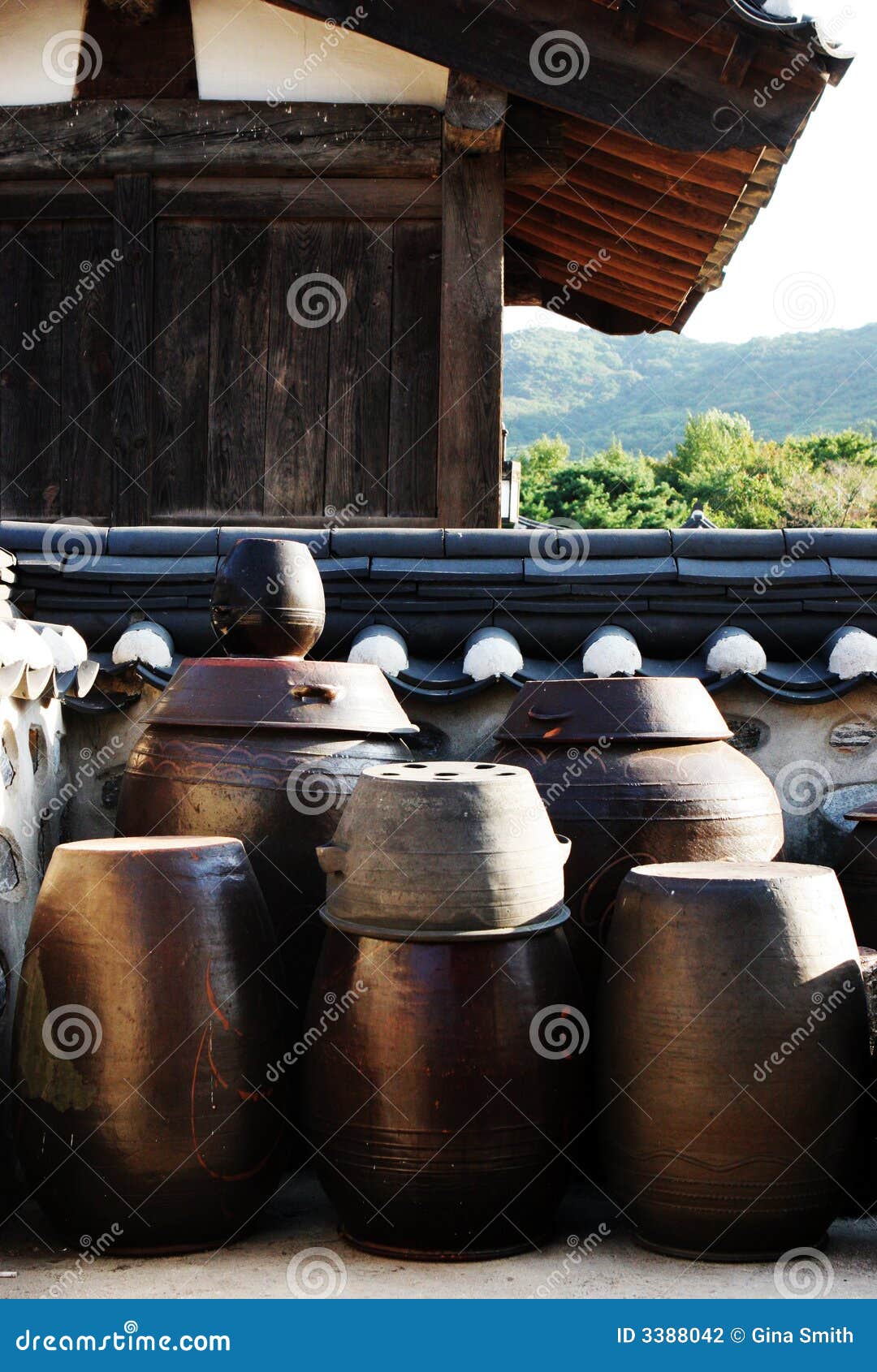 Kimchi pots. stock photo. Image of elegant, korea, lovely - 3388042