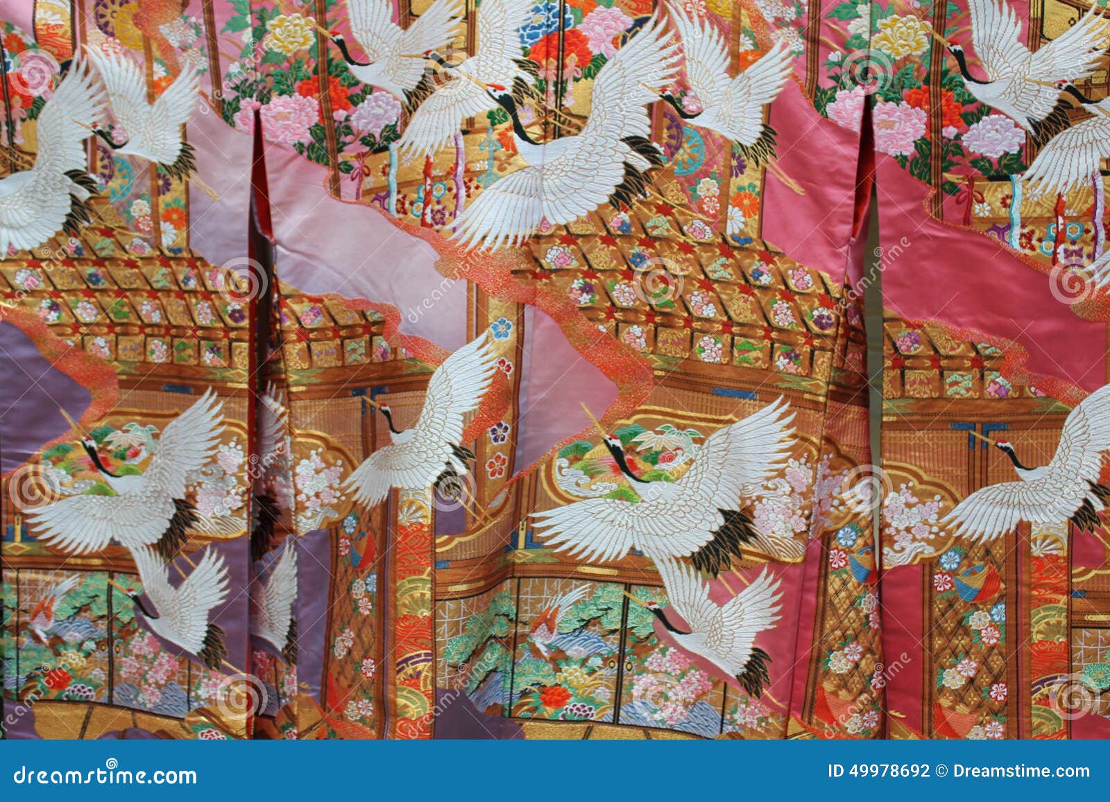Kimono Patterns stock photo. Image of tsuro, patterns - 49978692