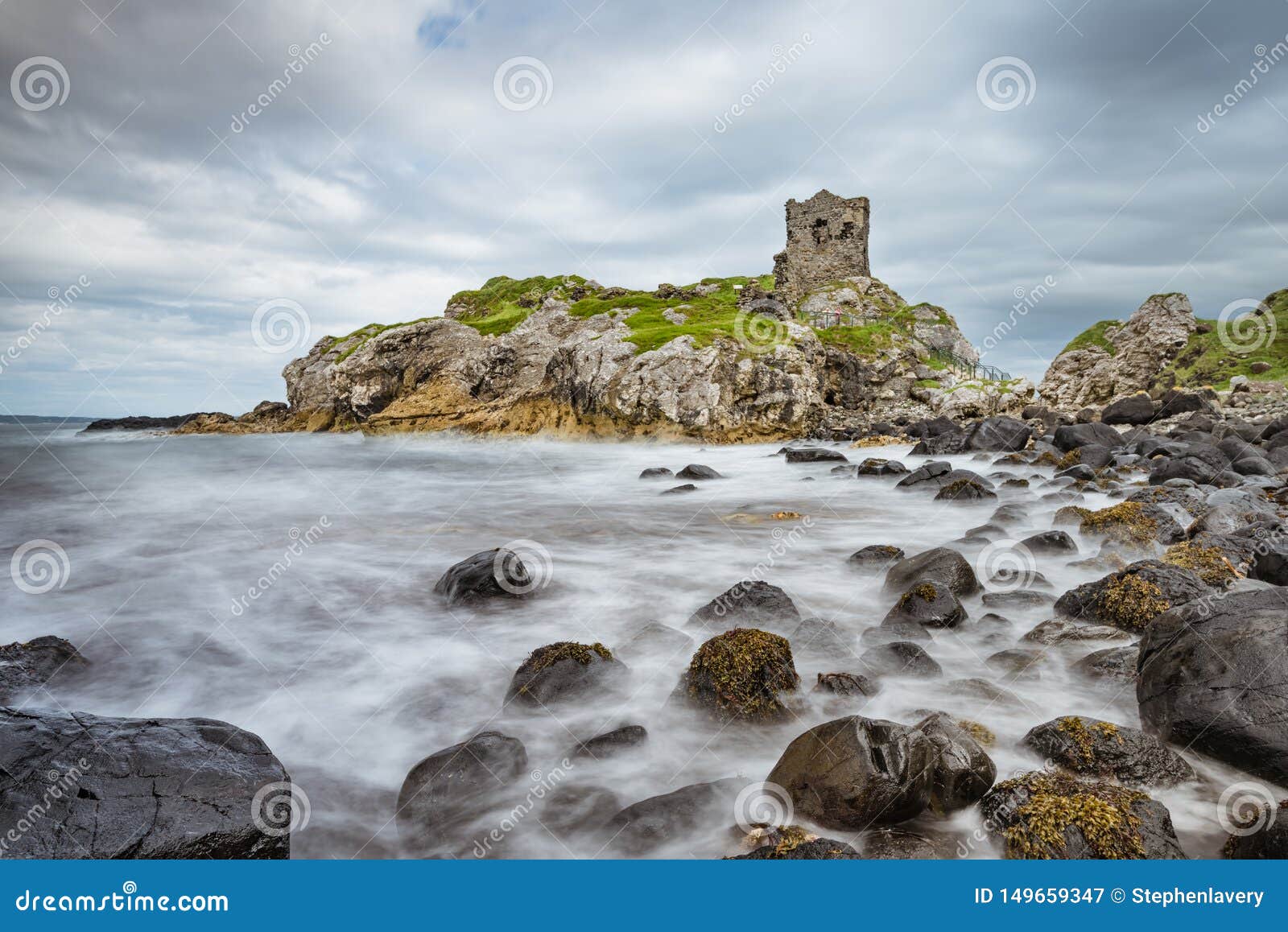 Kinbane Castle, Causeway Coast, Ireland Editorial Photography - Image ...