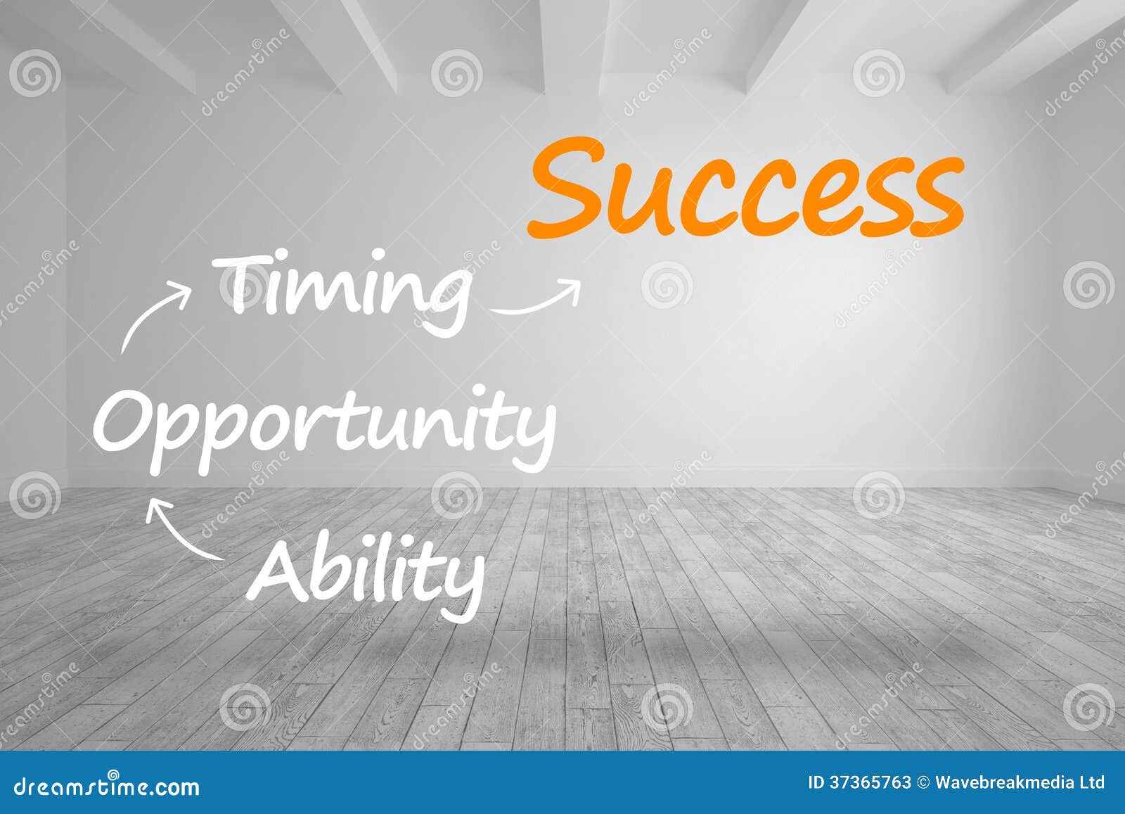 Plan for Success Written in Bright Room Stock Illustration ...