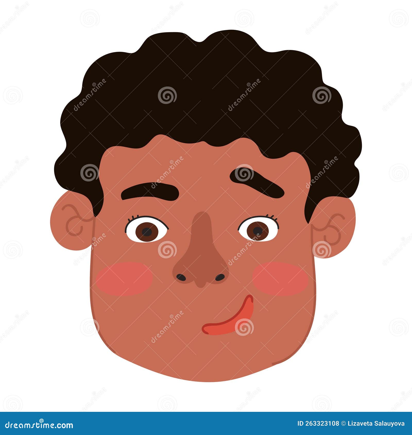Kind Boy Colorful Illustration Stock Vector - Illustration of kind ...