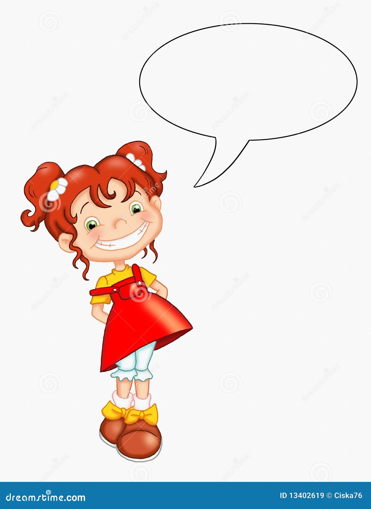 Kind, das spricht stock abbildung. Illustration von gefärbt - 13402619