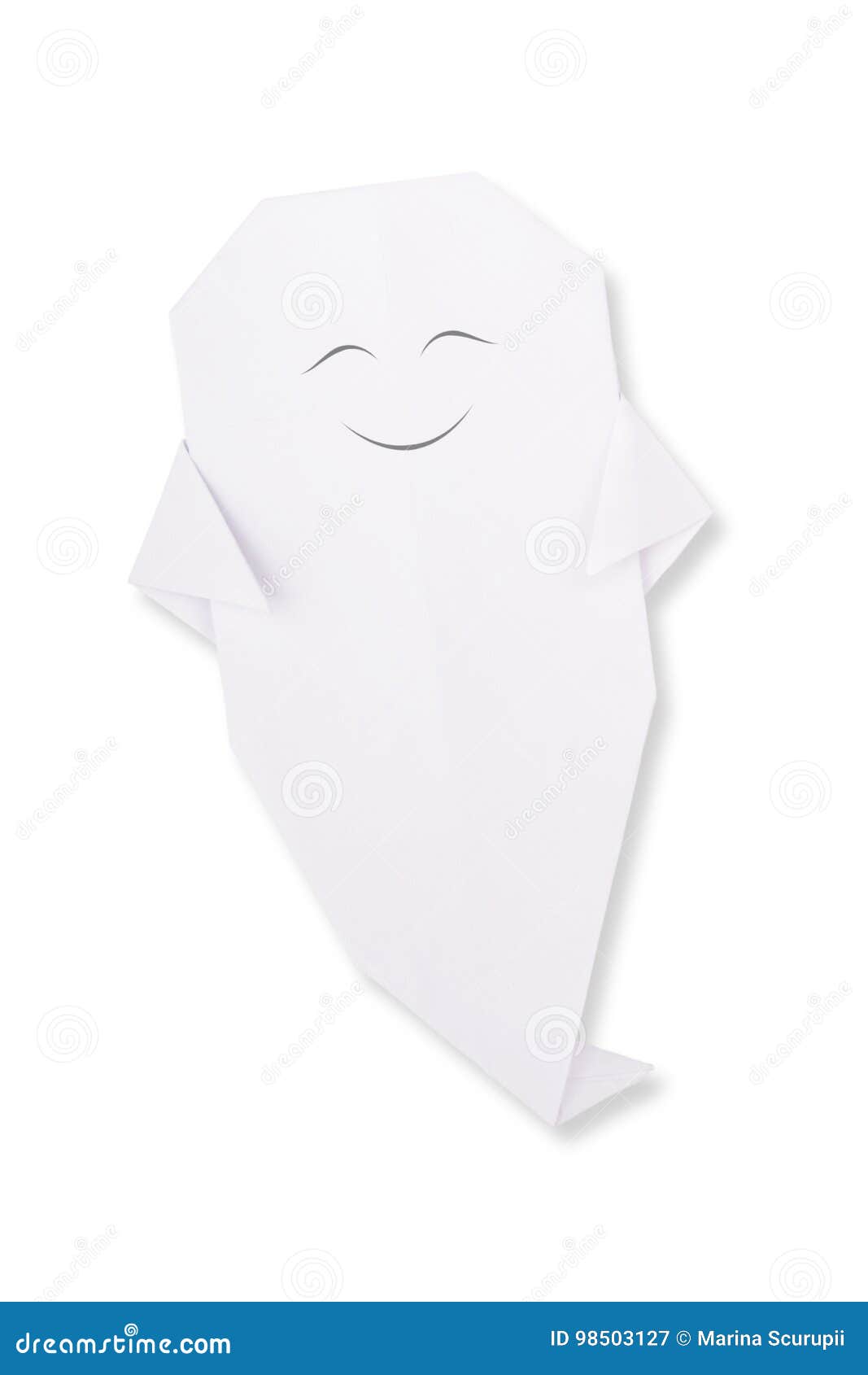 Kind Ghost Of Origami Royalty-Free Stock Photo | CartoonDealer.com ...