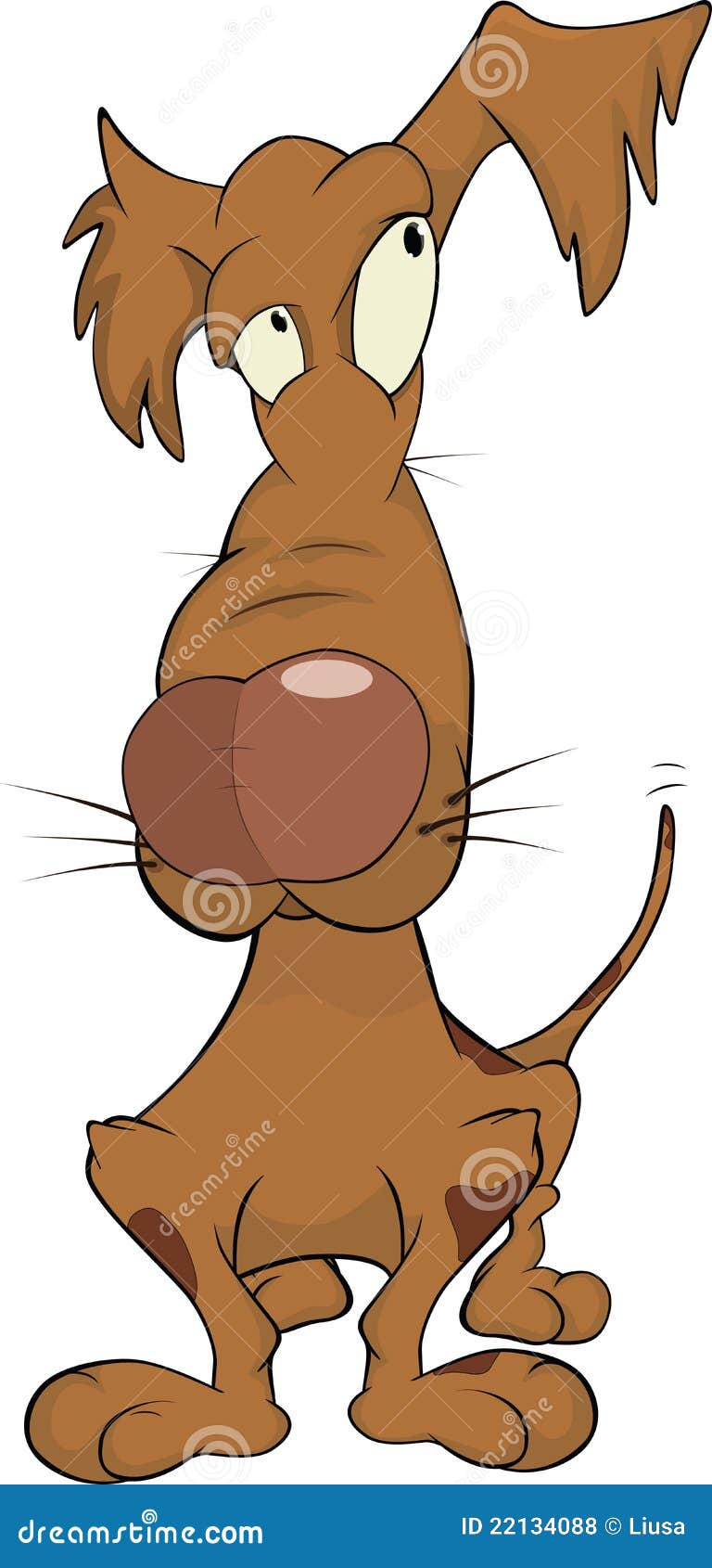 Kind and good dog. Cartoon stock vector. Illustration of friendship ...