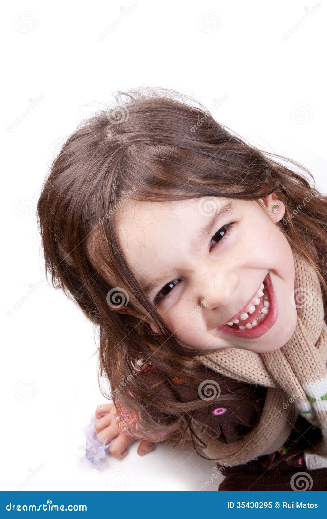 Kind het lachen stock afbeelding. Image of meisje, vrolijkheid - 35430295