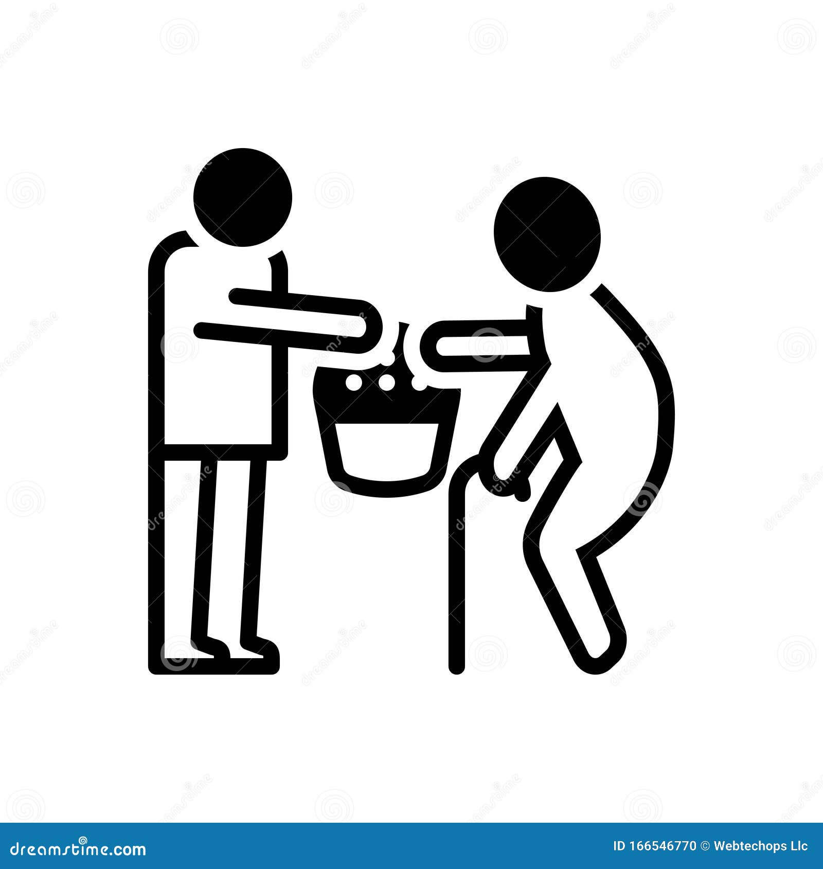 Black Solid Icon for Kind, Gracious and Indulgent Stock Illustration ...