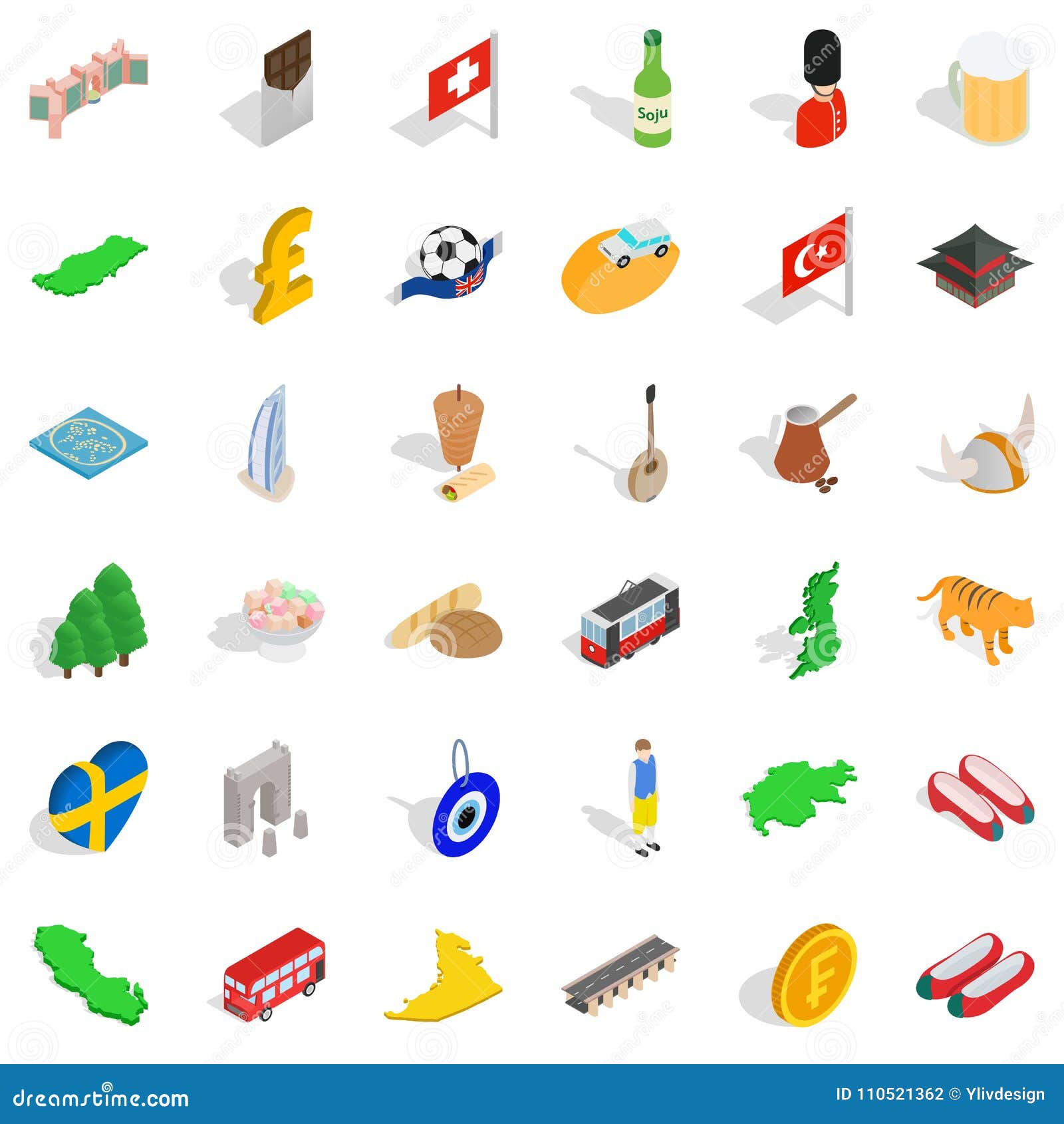 Kind Icons Set, Isometric Style Stock Vector - Illustration of ...