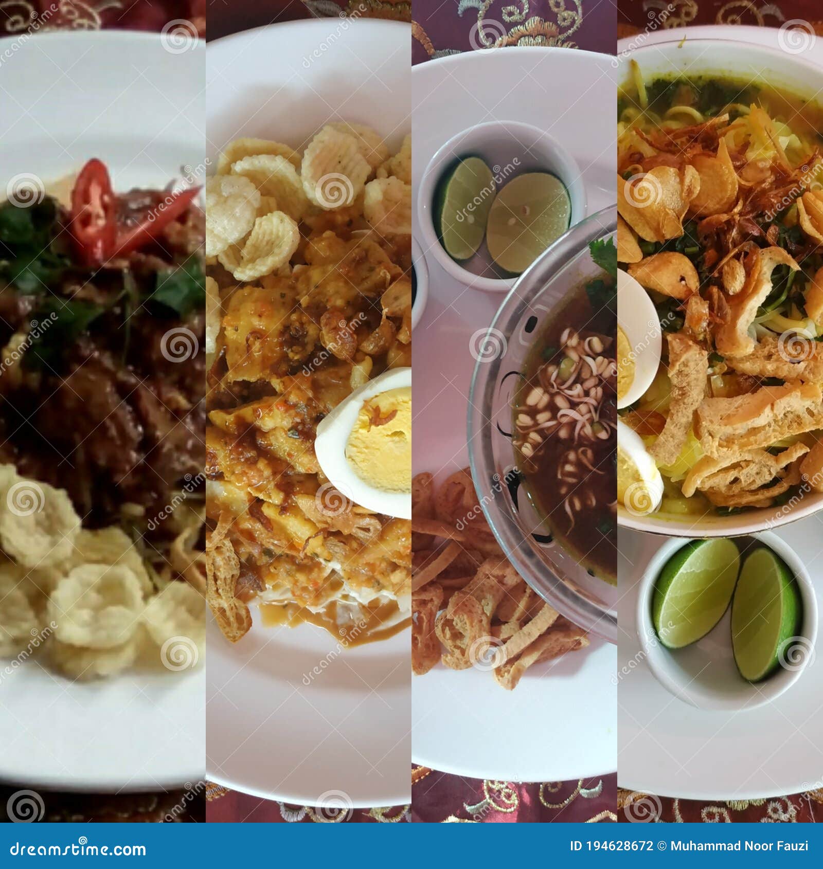 Kind of Indonesia Traditional Food Stock Photo - Image of lunch, supper ...