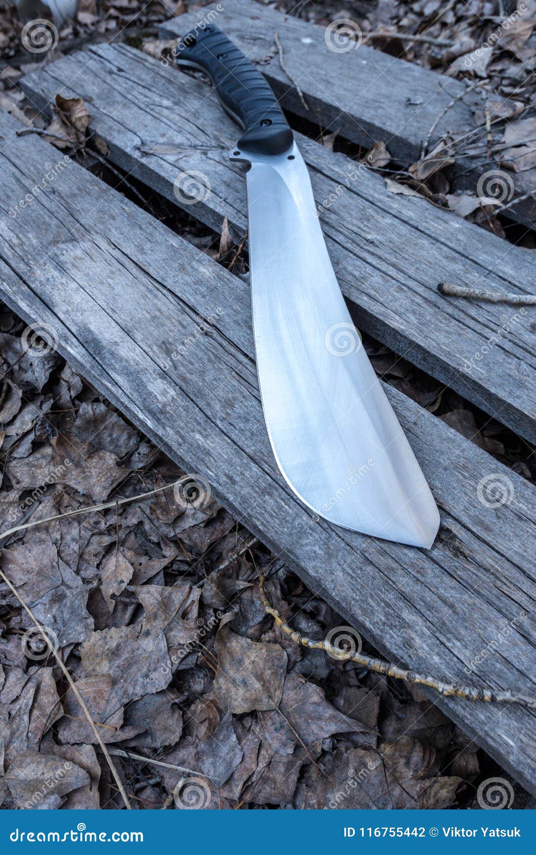 Kind of Knife Side. View of the Machete at an Angle Stock Photo - Image ...