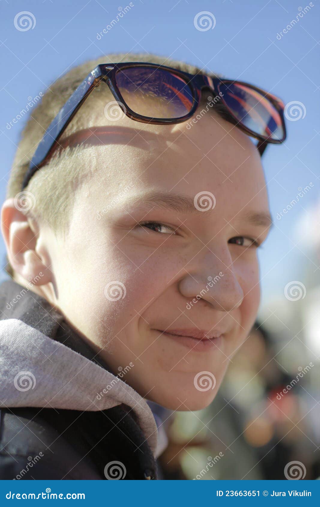 Kind look stock image. Image of solar, outside, smile - 23663651