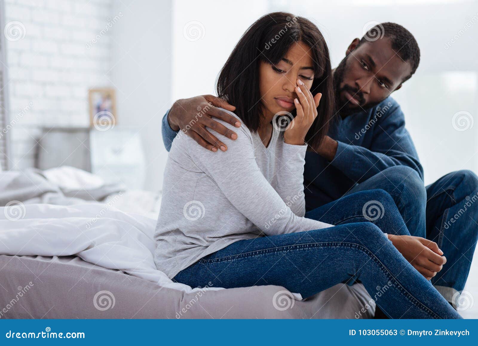 Kind Loving Man Trying To Solve a Problem in Relationships Stock Image ...