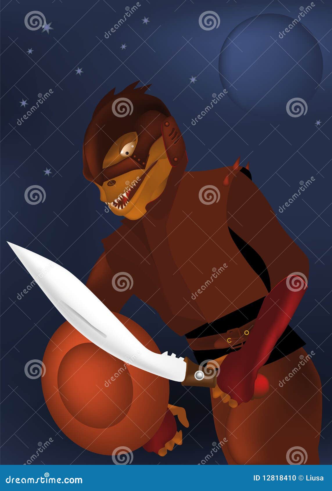 Kind monster from stock vector. Illustration of fantasy - 12818410