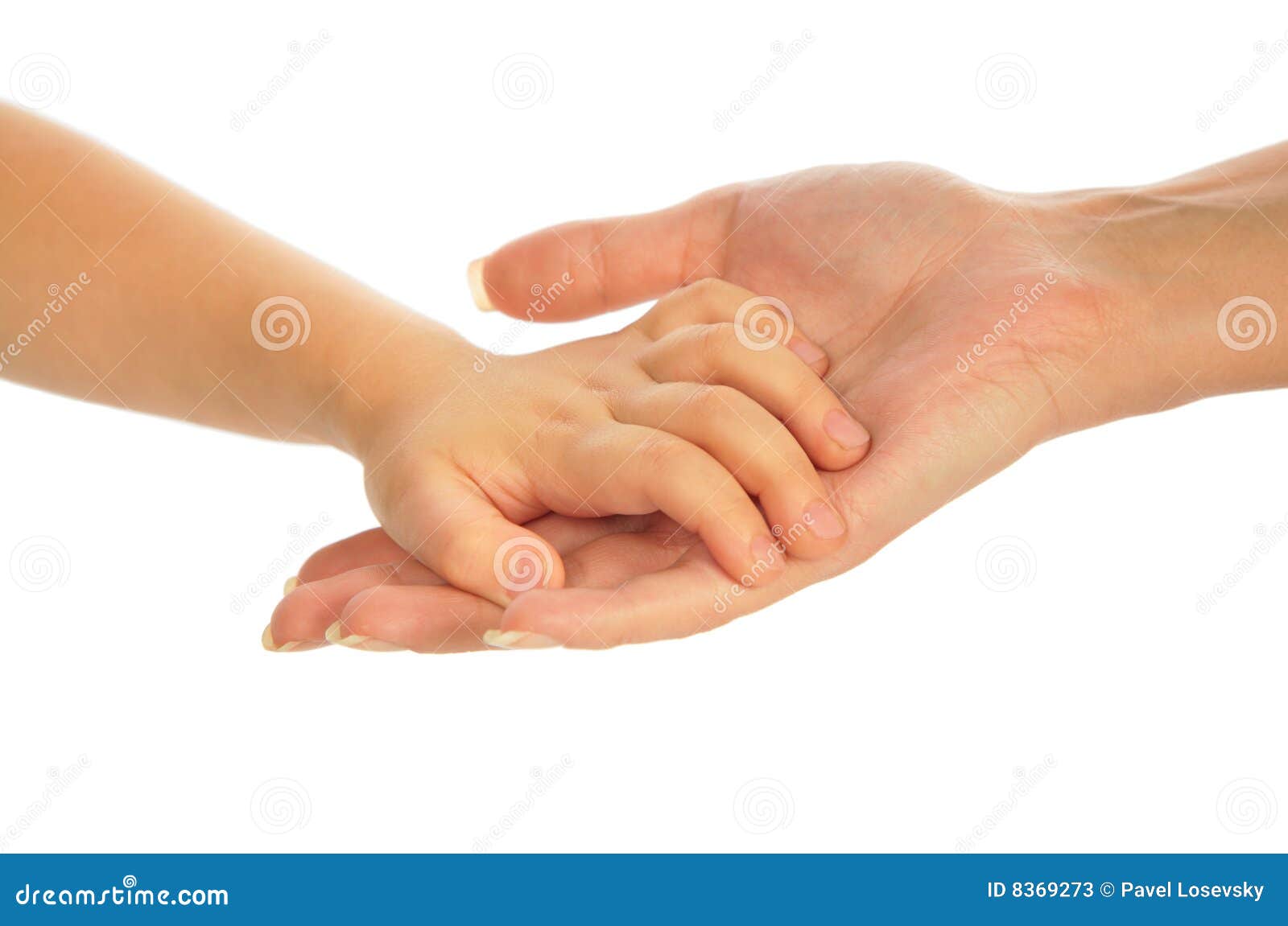 Kind `s Hand Auf Mutter`s Hand Stockbild - Bild von palme ...